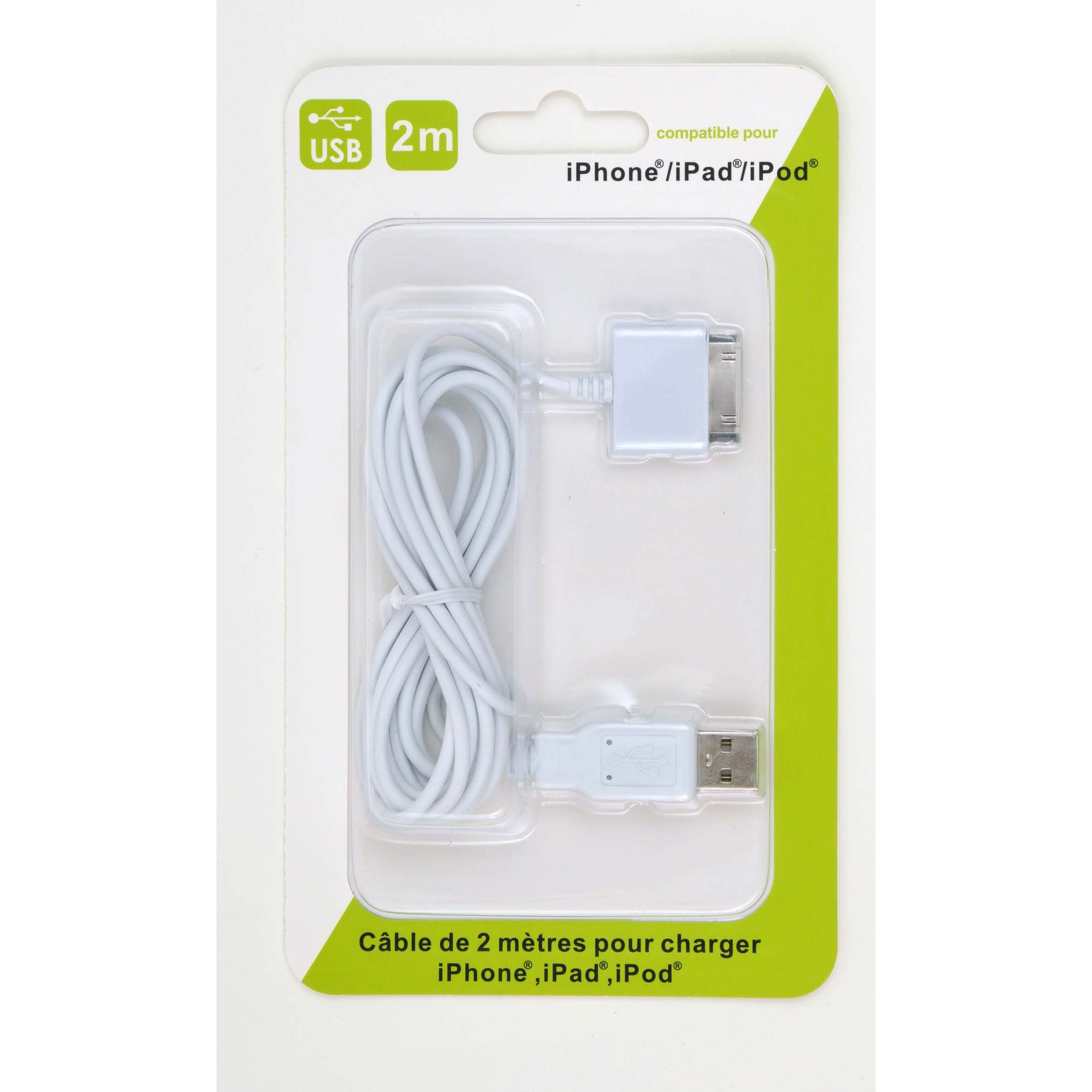 FREEWAVE CABLE CHARGE 2M IPAD pas cher - Auchan.fr