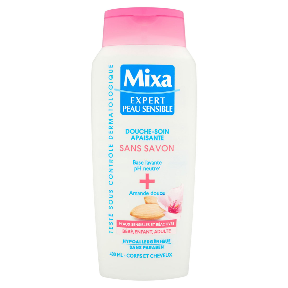 MIXA Mixa gel douche expert peau sensible sans savon 400ml pas cher ...