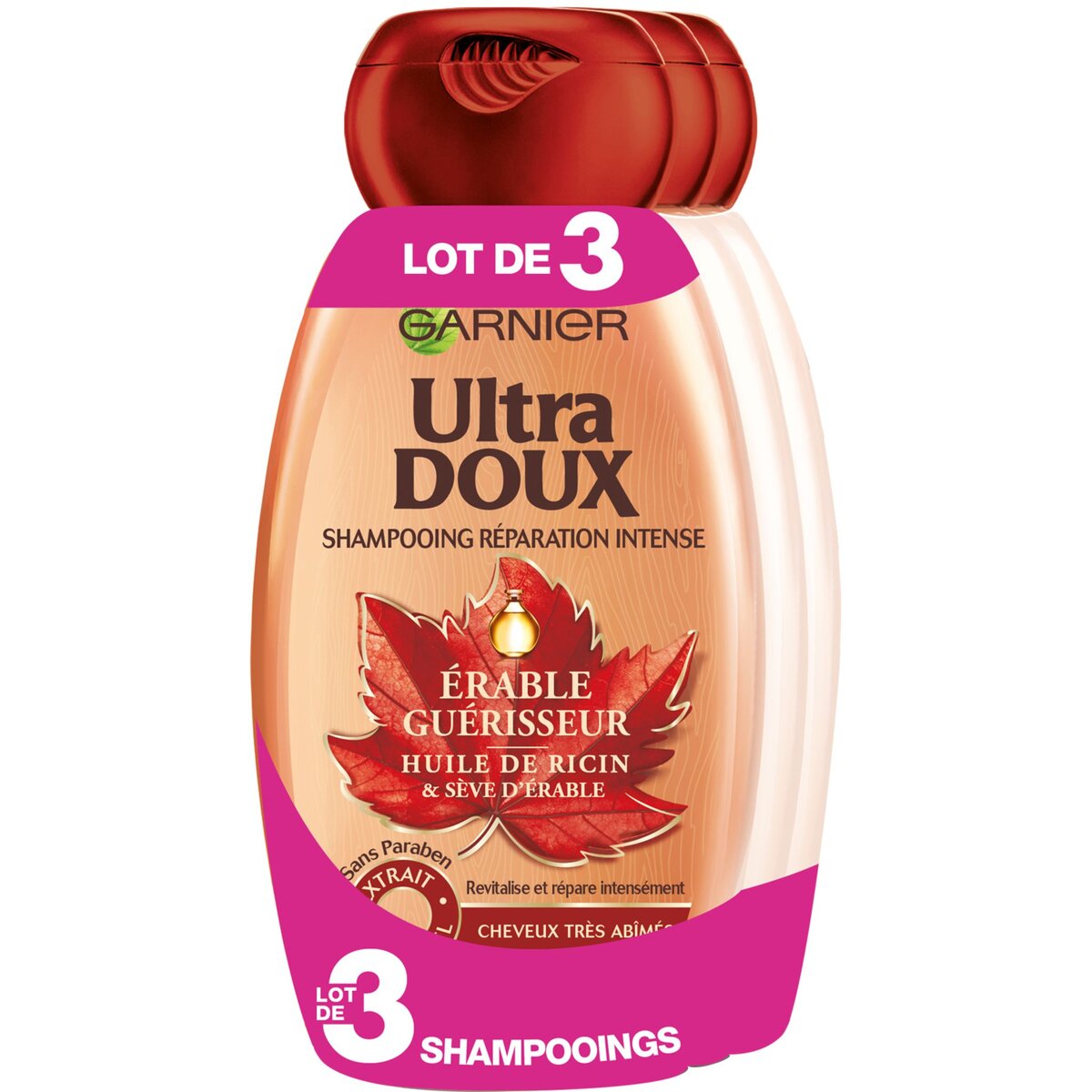 ULTRA DOUX Shampooing réparation intense érable & huile de ricin ...