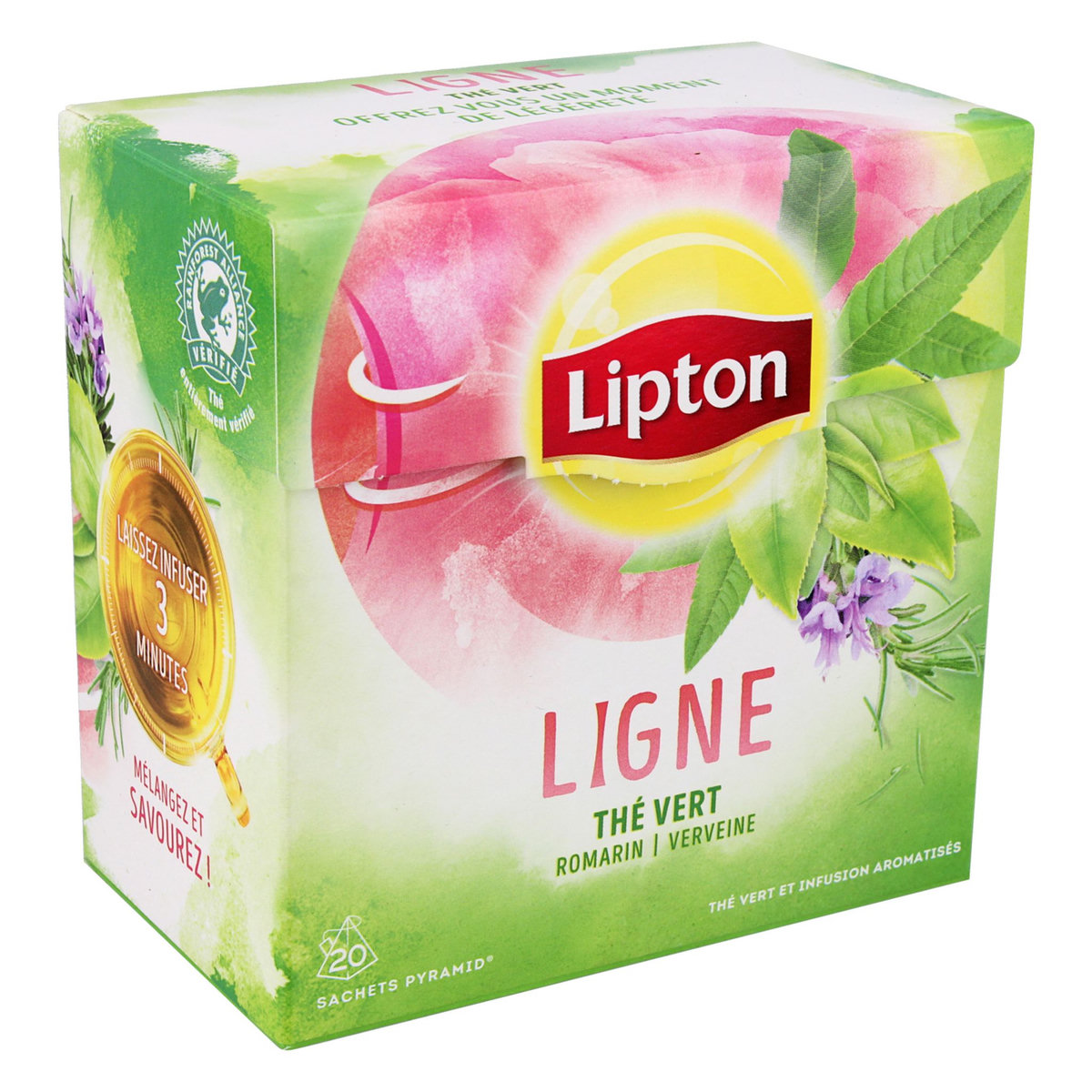 LIPTON Lipton thé vert ligne sachet x20 -36g pas cher - Auchan.fr
