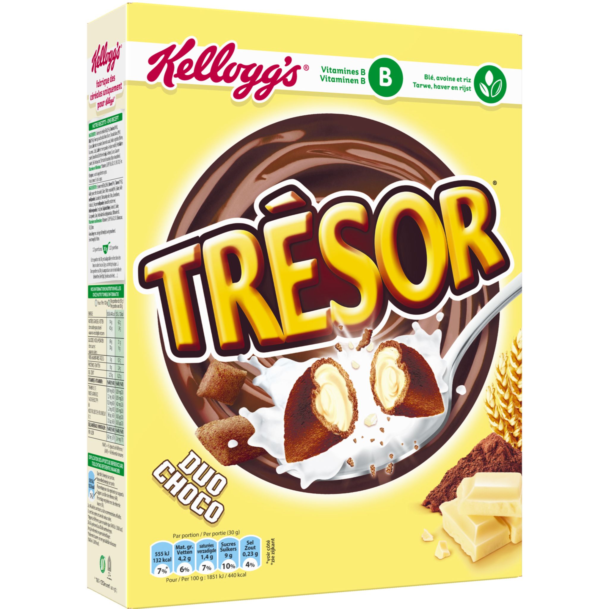 TRESOR Kellogg's trésor duo choco 400g pas cher - Auchan.fr