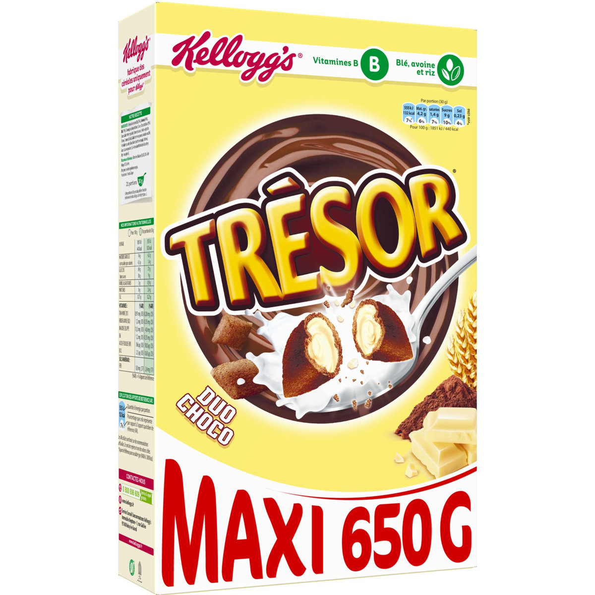 KELLOGG'S Kellogg's trésor duo choco 650g pas cher - Auchan.fr