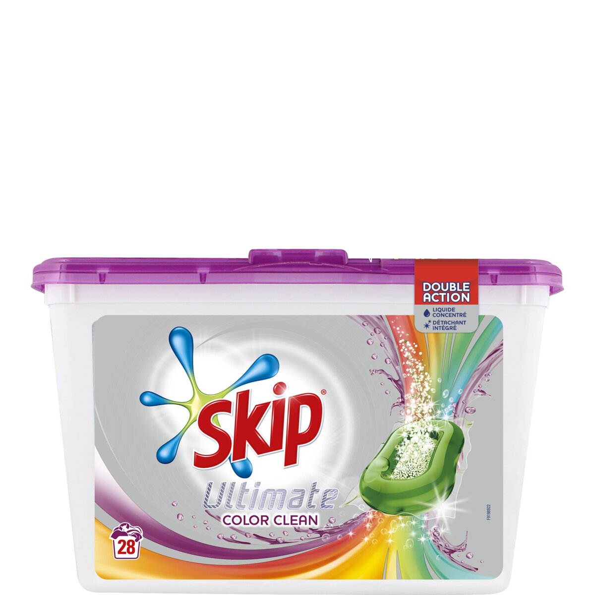 SKIP Skip Ultimate Color Clean Lessive capsules avec détachant intégré ...