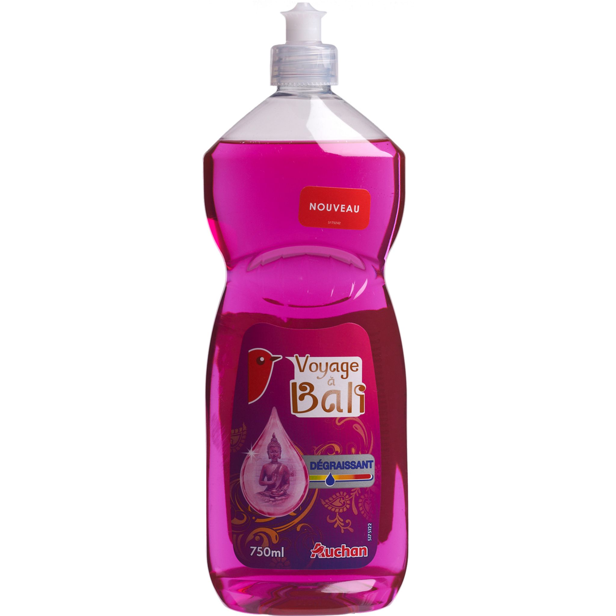 AUCHAN Liquide vaisselle dégraissant voyage à bali 750ml pas cher ...