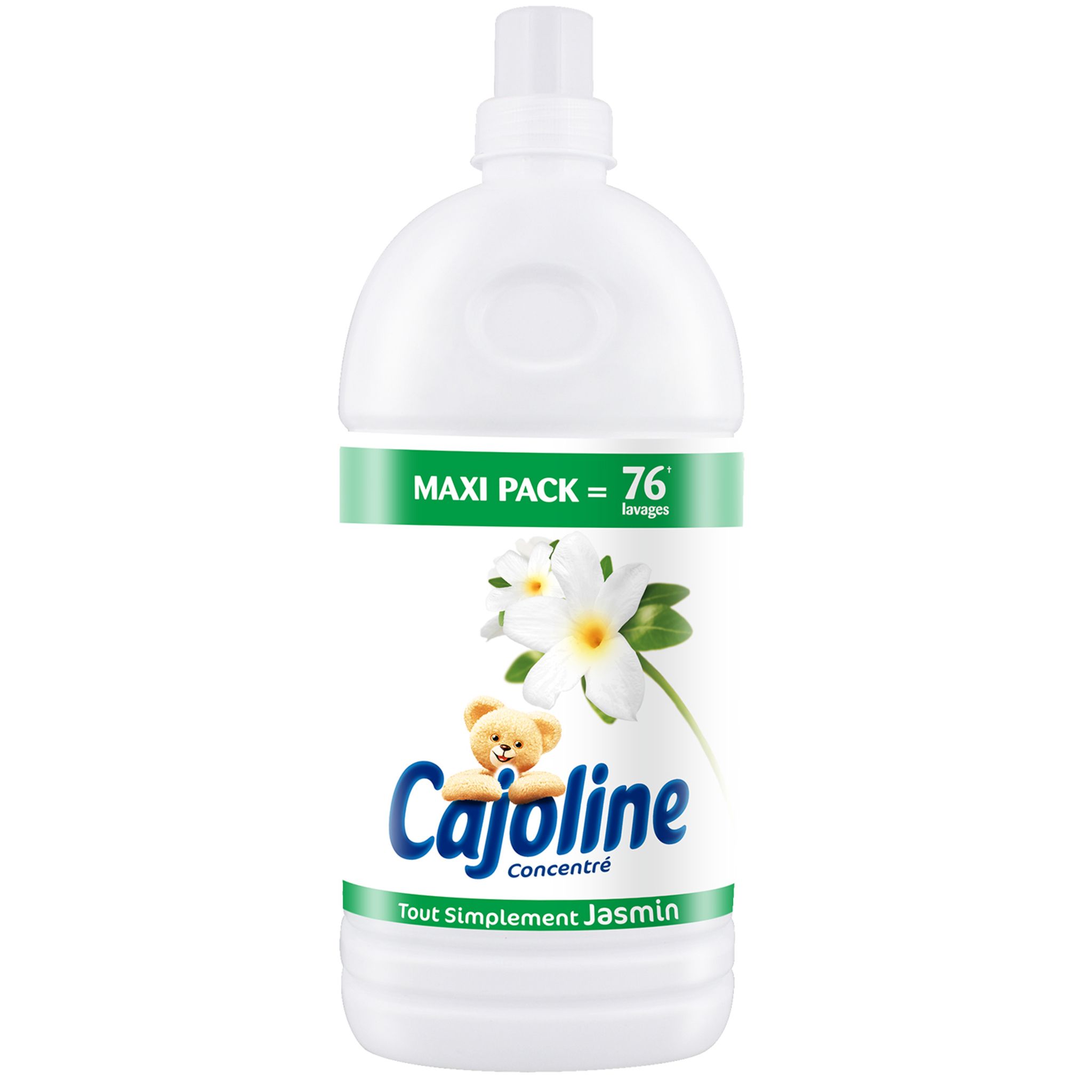 CAJOLINE Cajoline Assouplissant concentré jasmin 76 lavages 1,9l 76 ...
