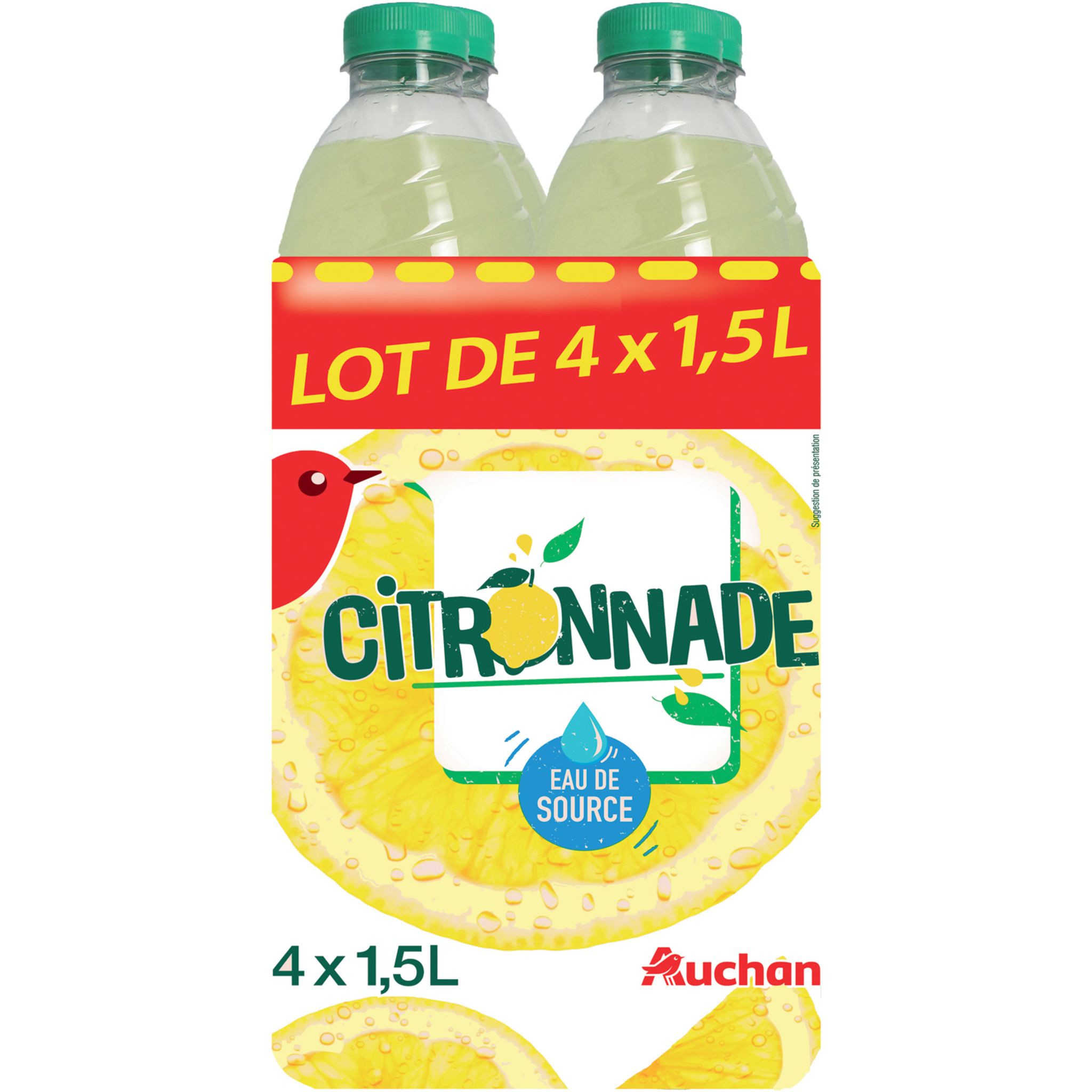 AUCHAN Auchan citronnade 4x1,5l pas cher - Auchan.fr