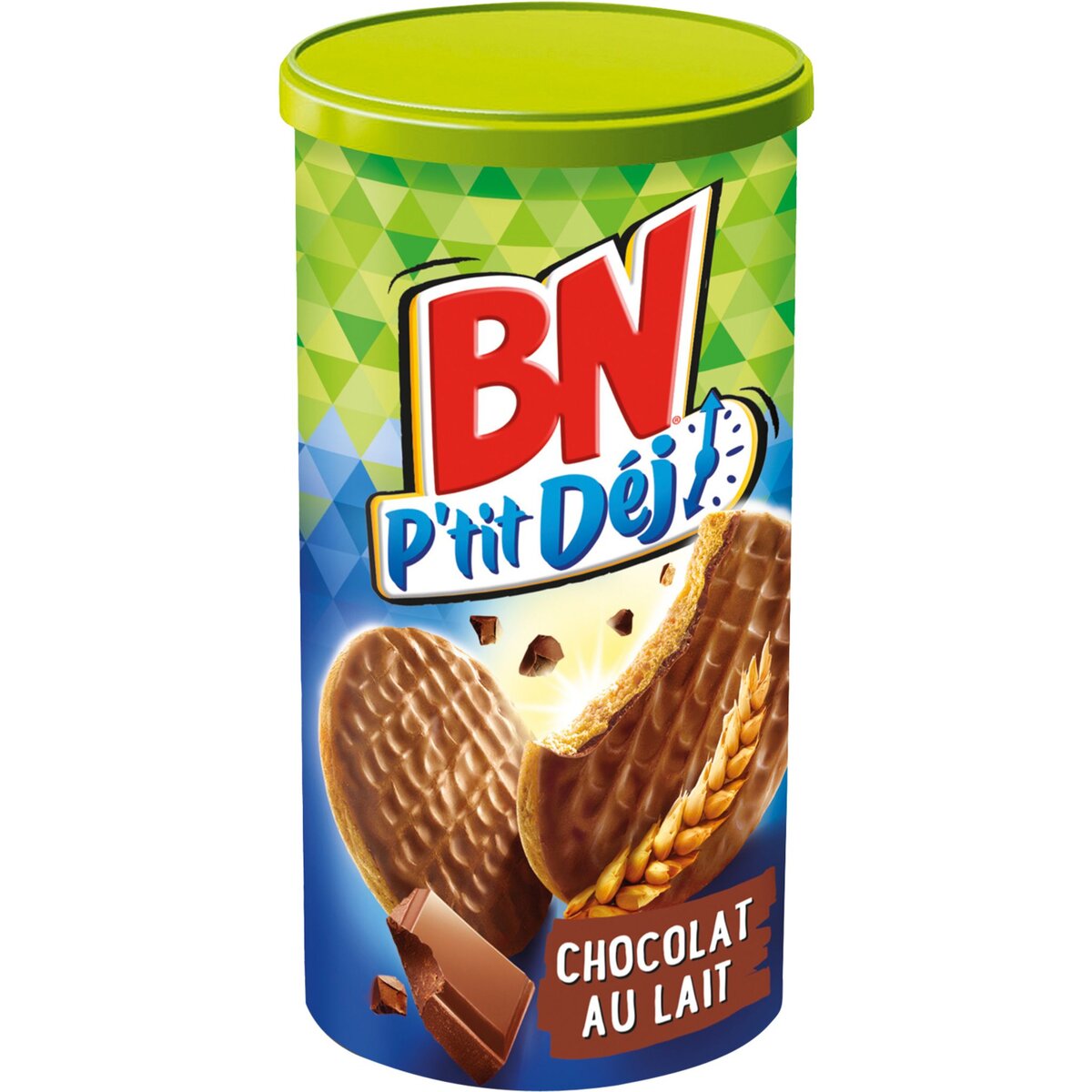 BN Biscuits p'tit déj nappés de chocolat au lait 200g pas cher - Auchan.fr