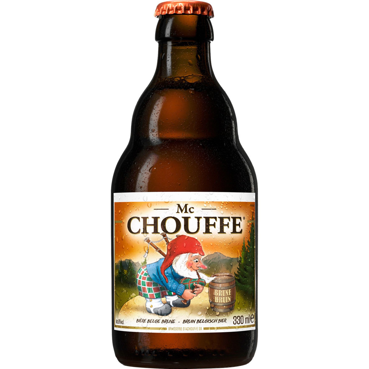 LA CHOUFFE Bière brune belge 8% bouteille 33cl pas cher - Auchan.fr