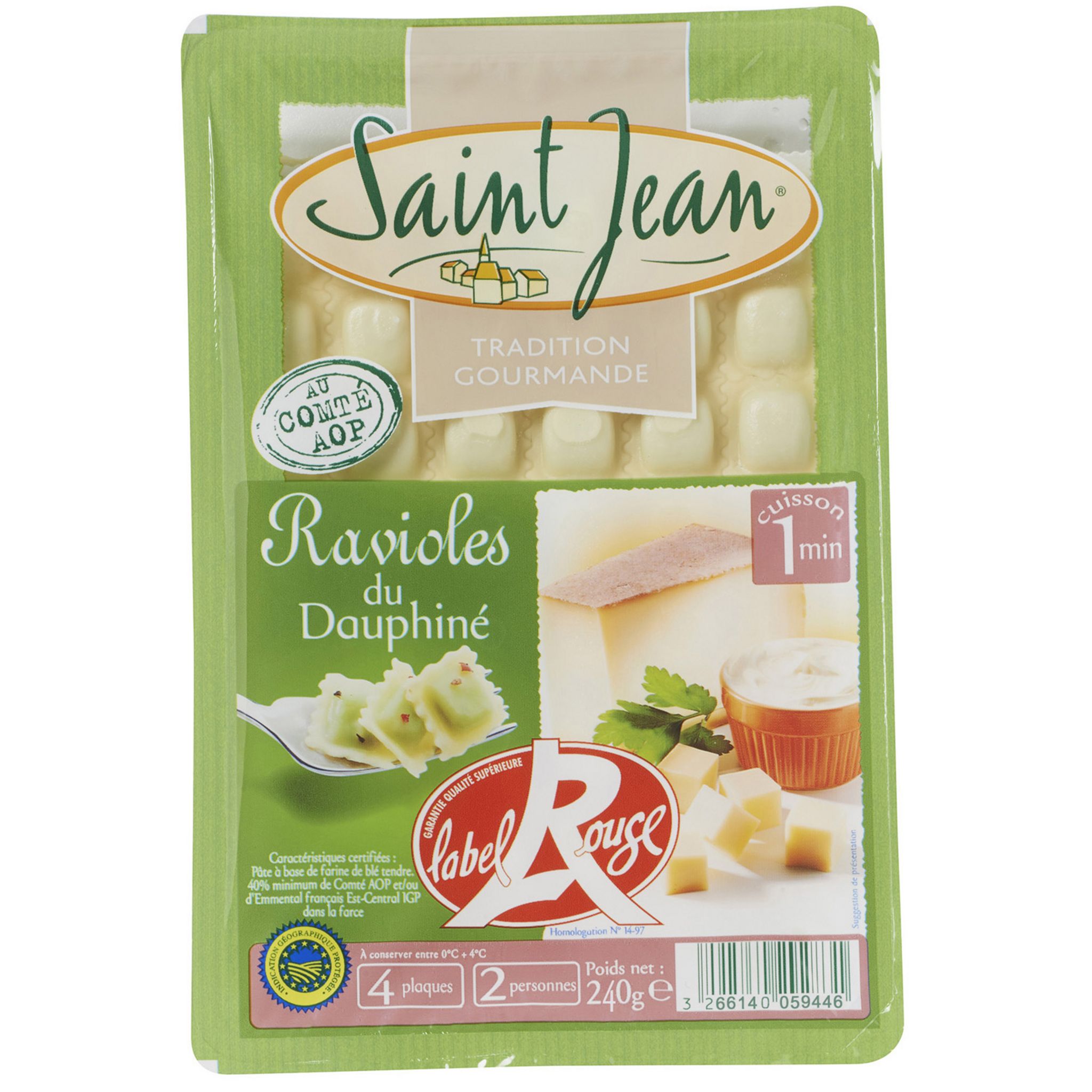SAINT JEAN Ravioles du Dauphiné 250g pas cher - Auchan.fr