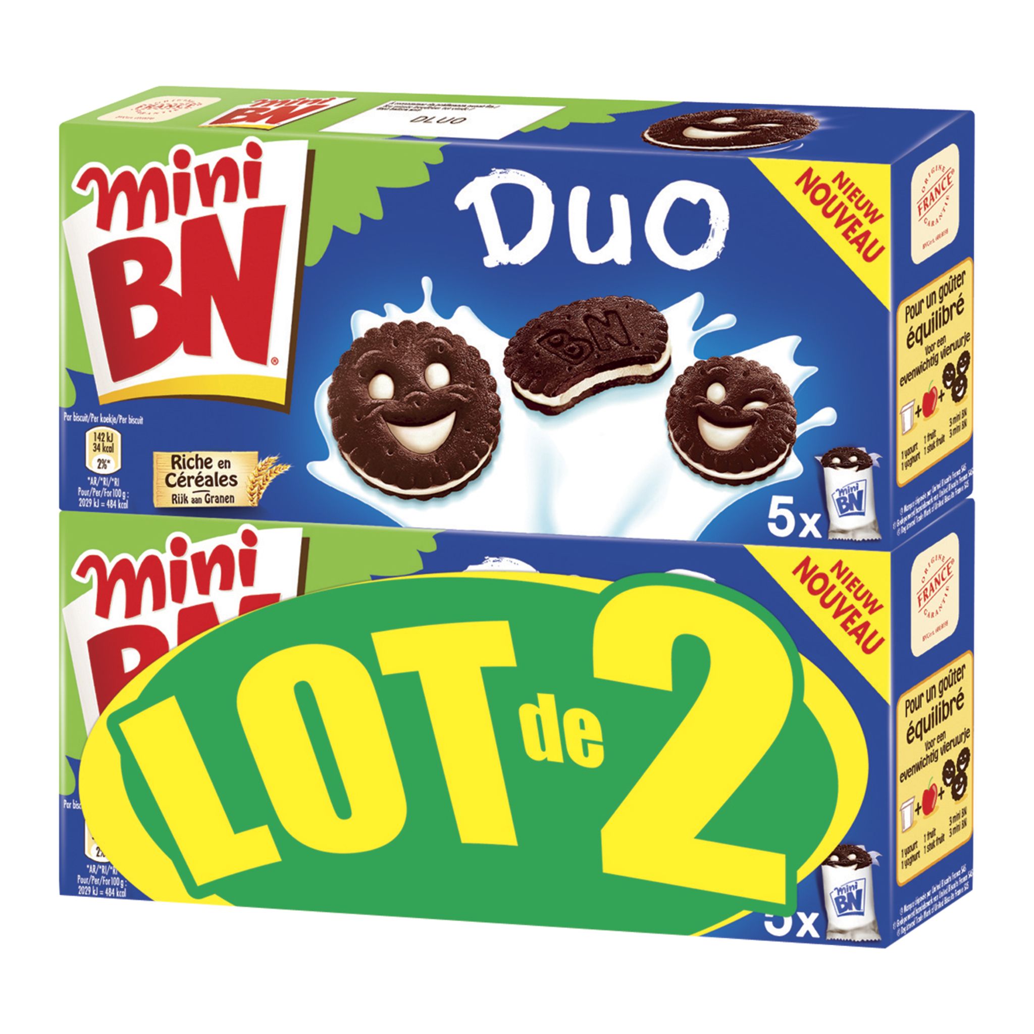 BN BN mini duo 2x380g pas cher - Auchan.fr