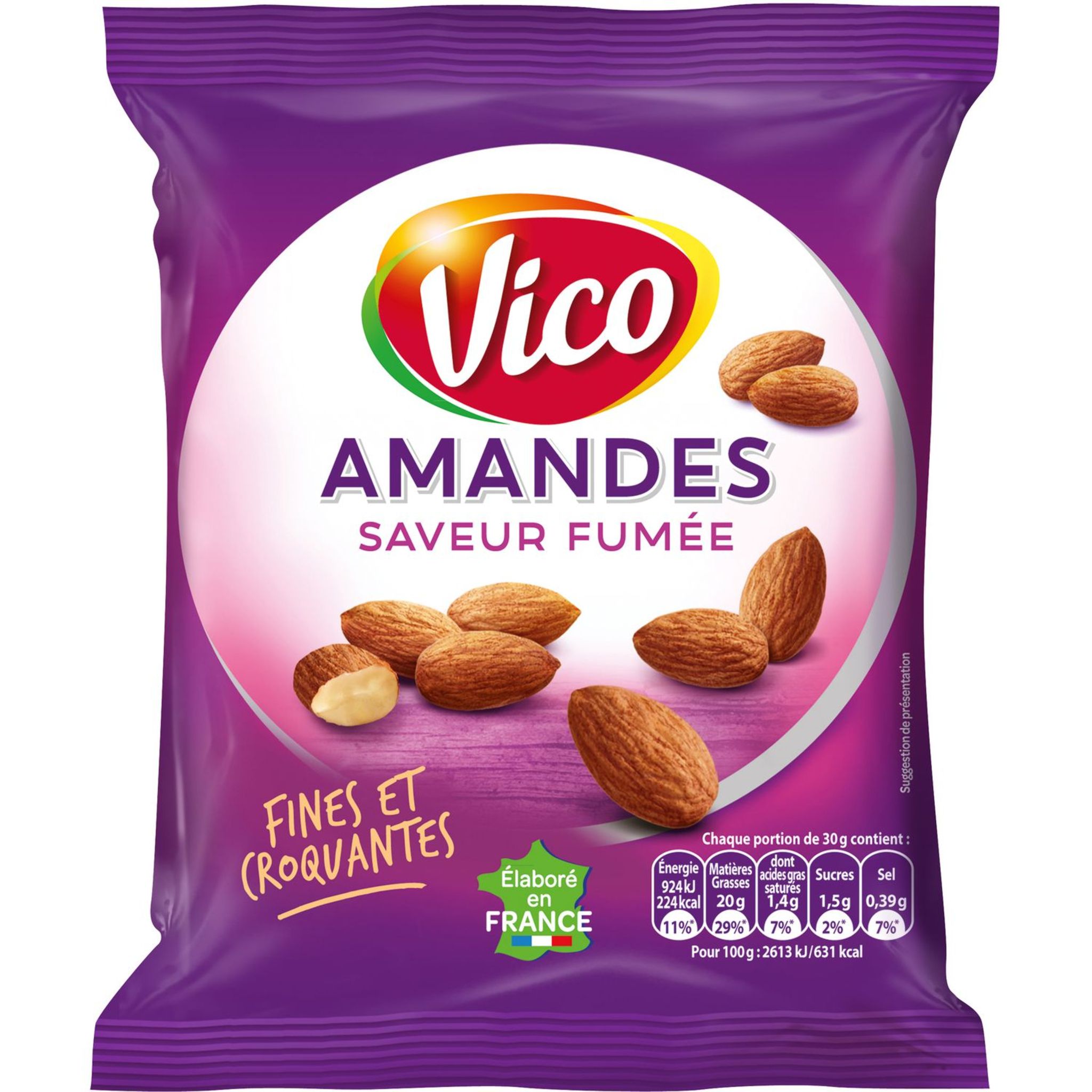 VICO Vico amande fumée sachet 100g pas cher - Auchan.fr