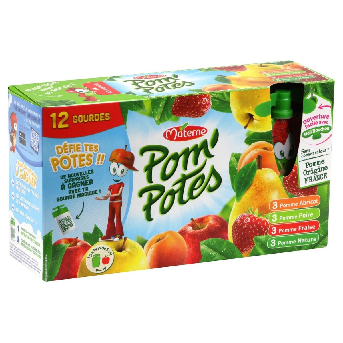 POM'POTES Materne pom'potes multivariété 12x90g pas cher - Auchan.fr