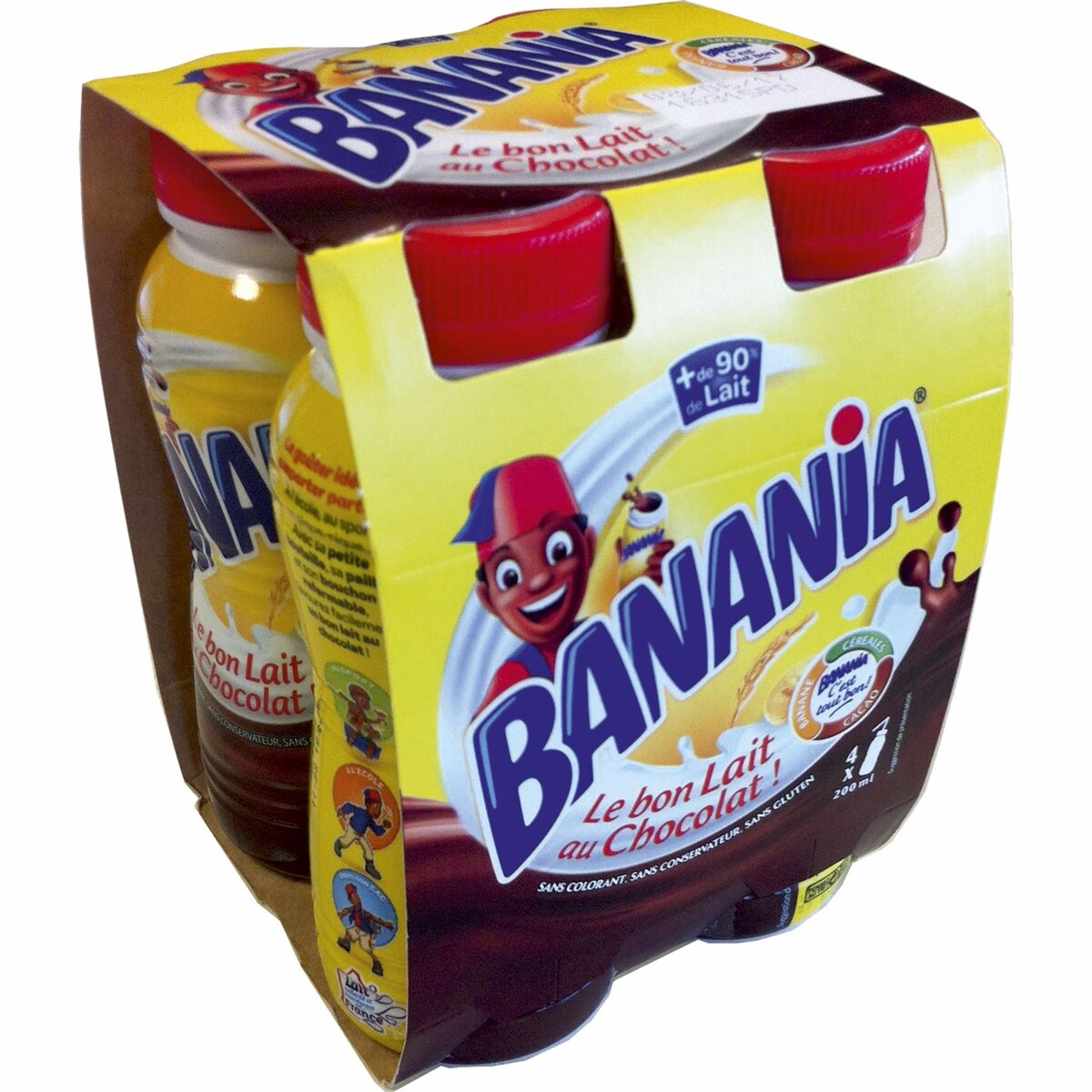 BANANIA Banania lait au chocolat 4x20cl pas cher - Auchan.fr