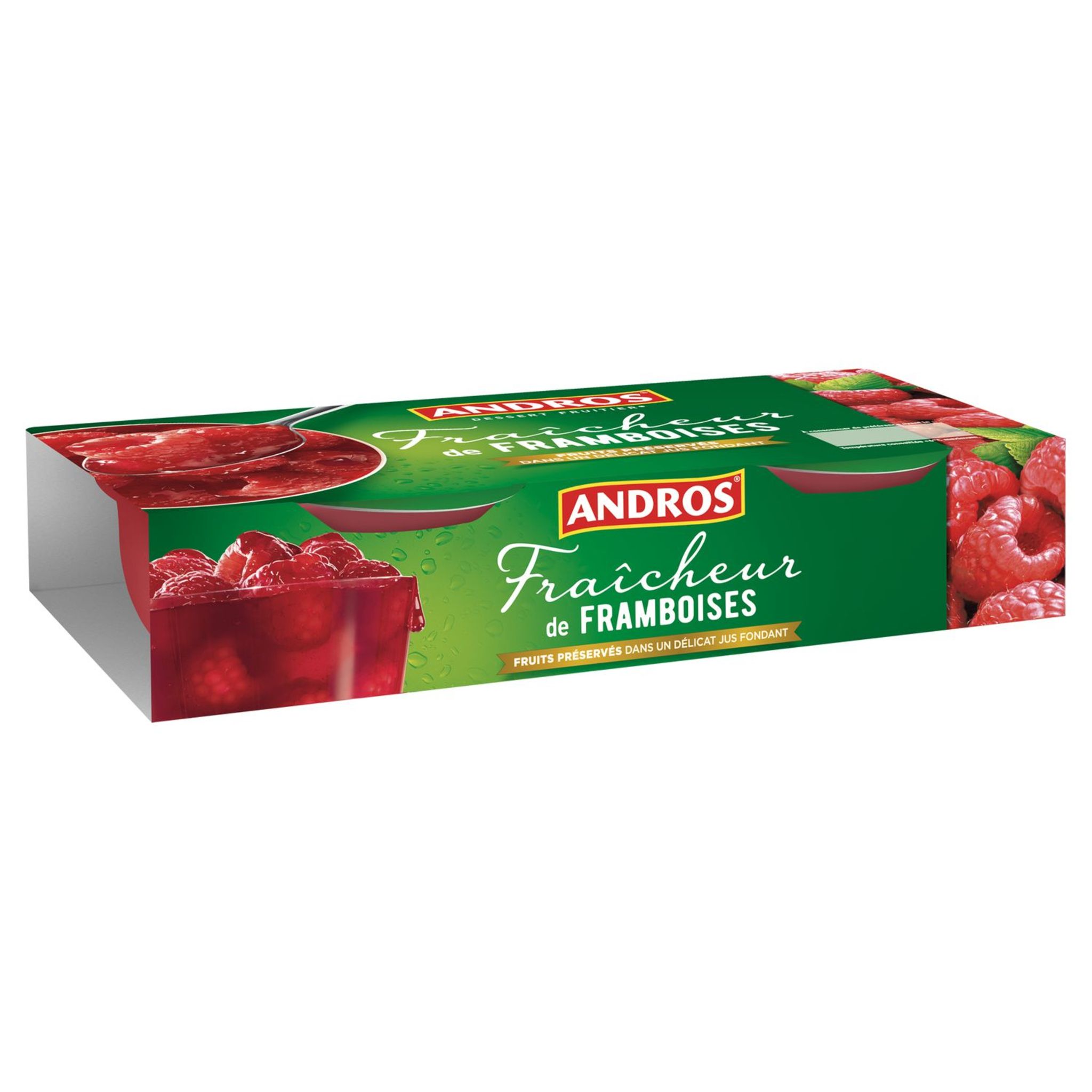 ANDROS Andros fraîcheur framboise 2x120g pas cher - Auchan.fr