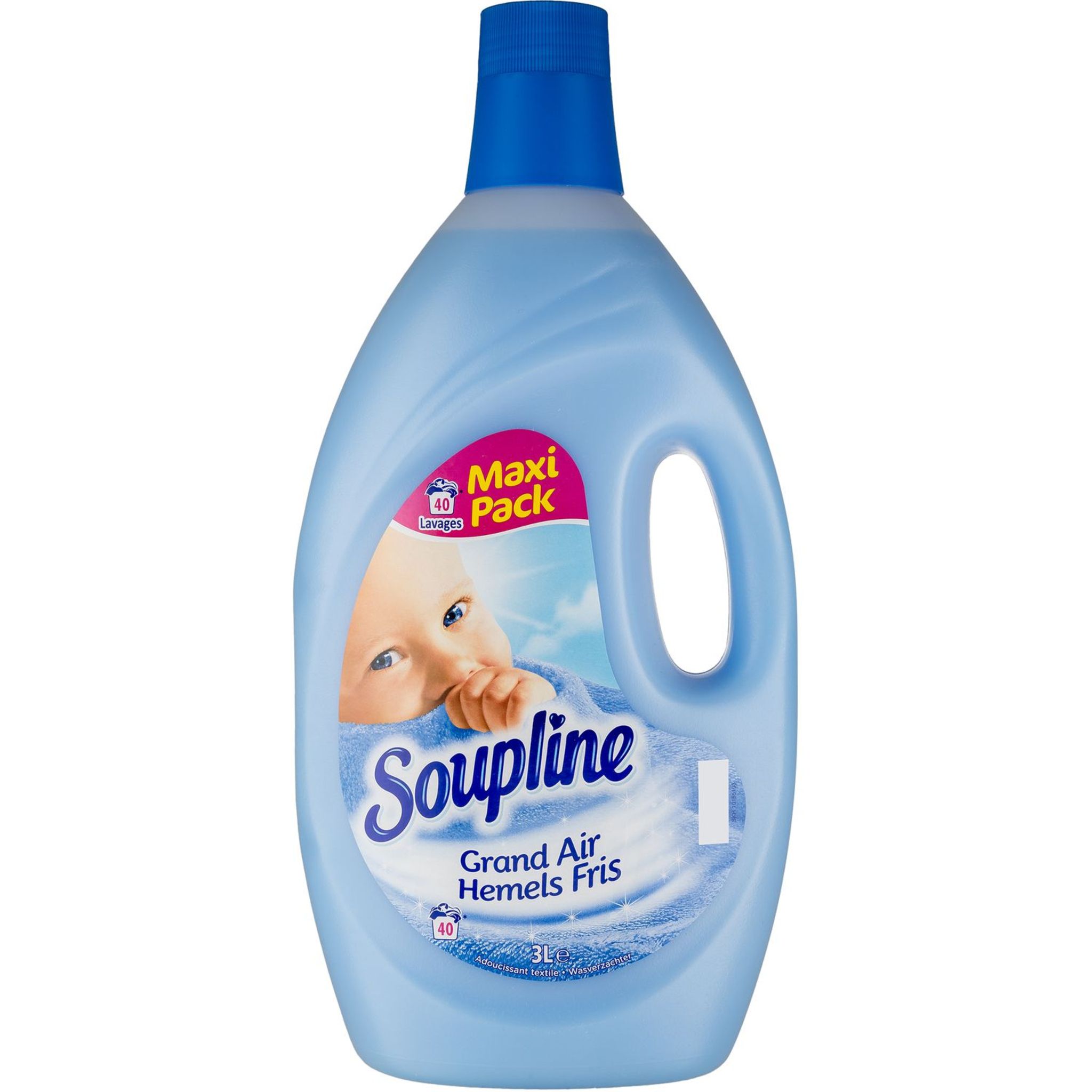 SOUPLINE Soupline assouplissant dilué grand air 40 lavages 3l pas cher ...