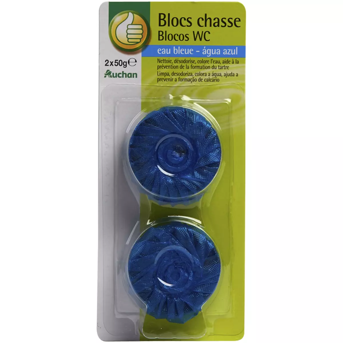 POUCE Blocs WC eau bleue 2 blocs pas cher - Auchan.fr POUCE Blocs WC eau bleue 2 blocs pas cher - Auchan.fr