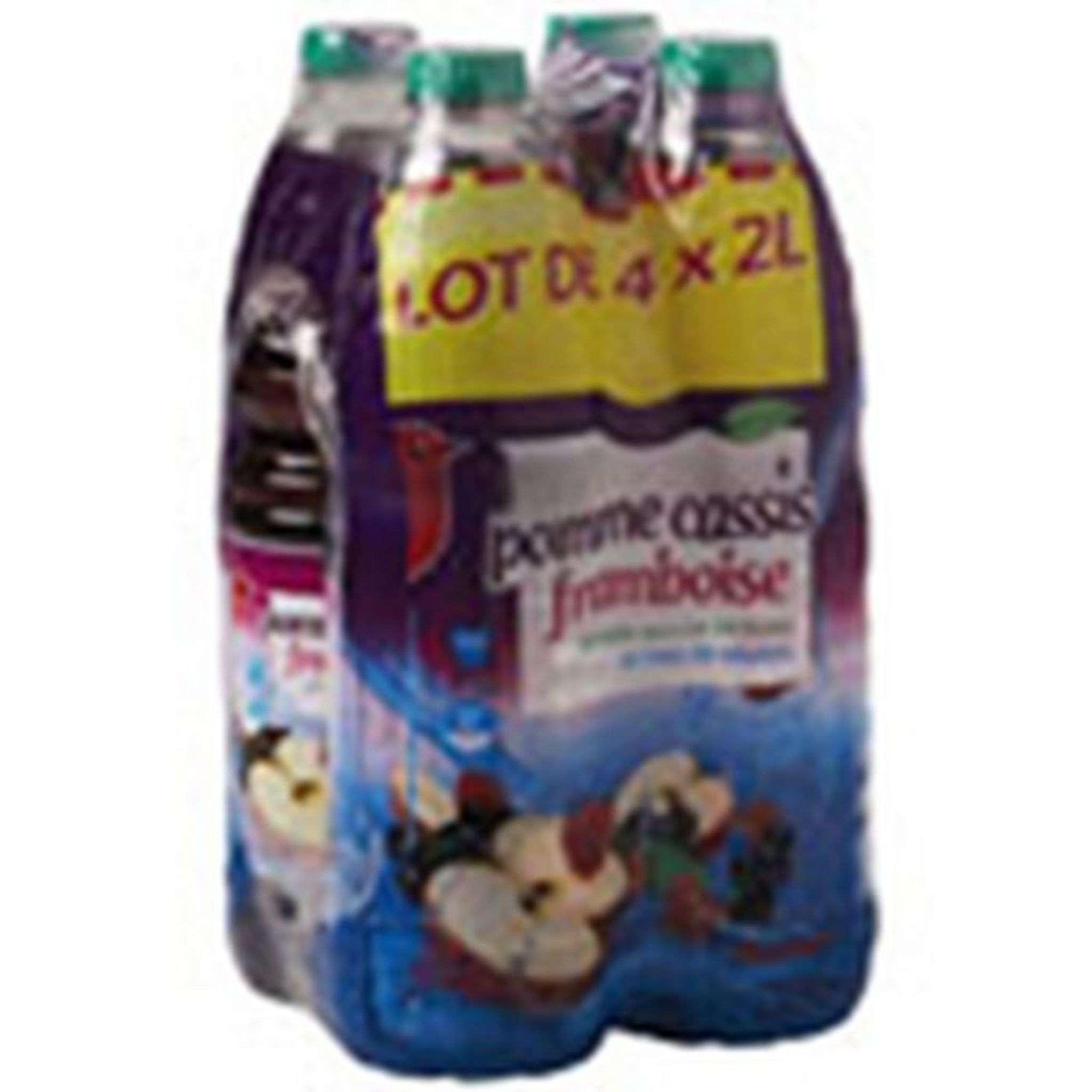 AUCHAN Boisson aux fruits goût pomme cassis framboise 4x2l pas cher ...