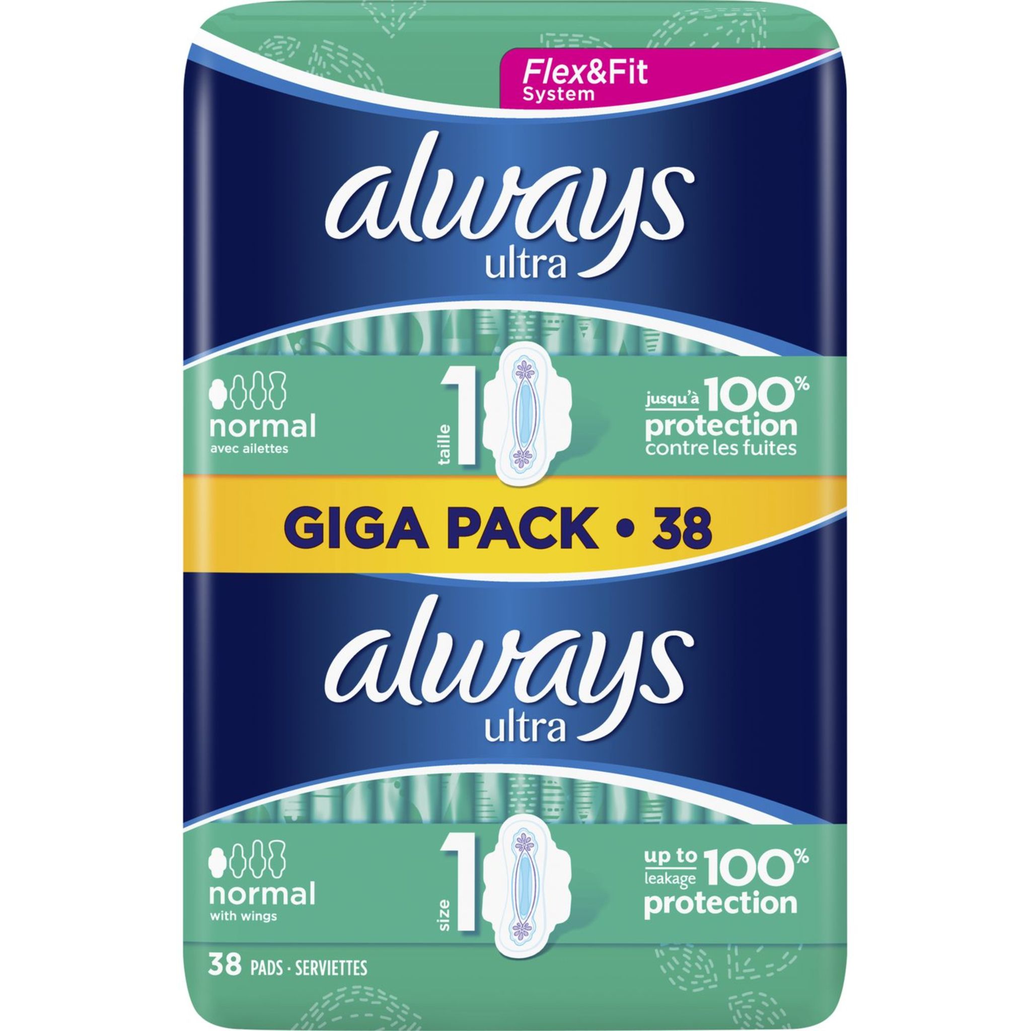 ALWAYS Always ultra normal plus gigapack x38 pas cher - Auchan.fr