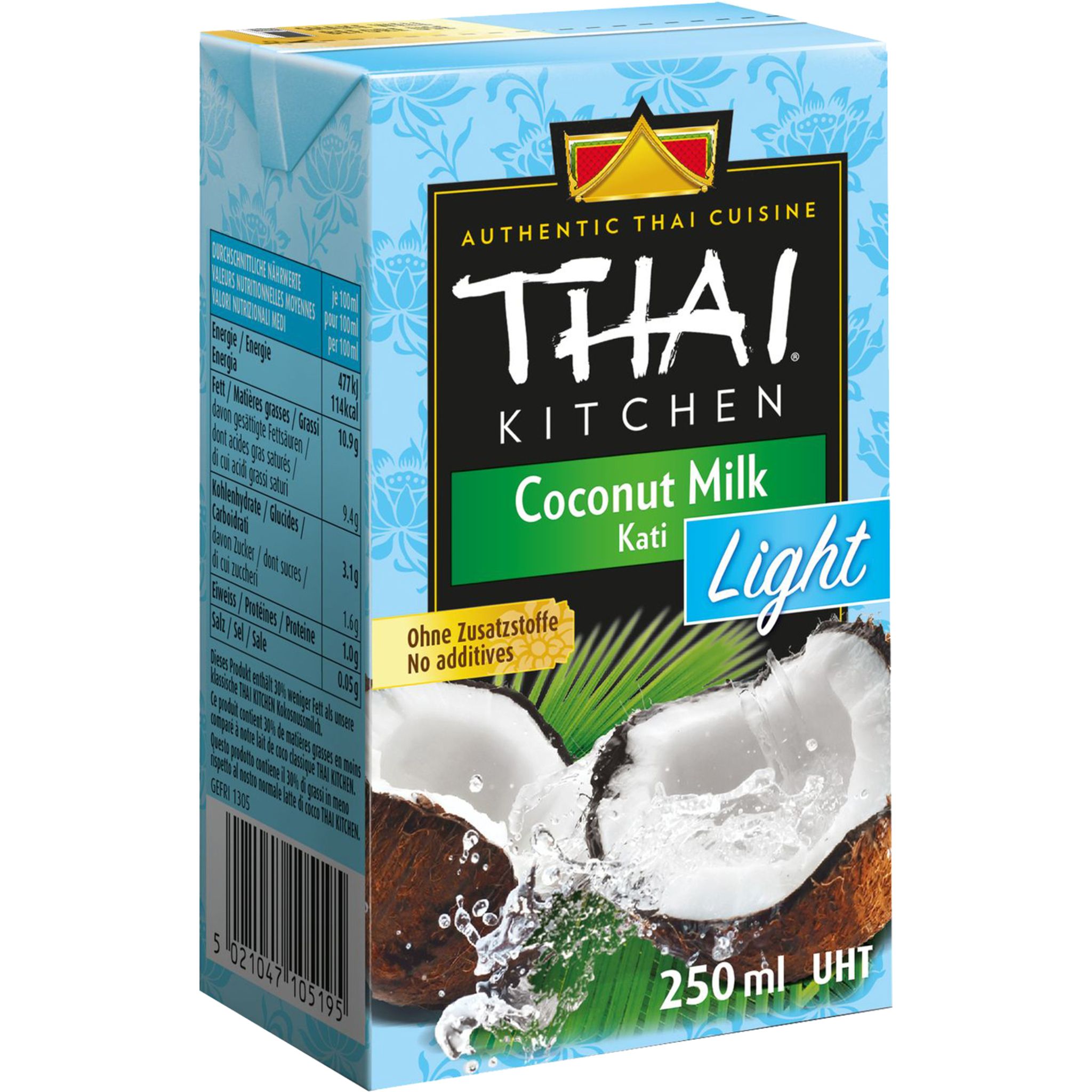 Thaï Kitchen coconut milk light 250ml pas cher - Auchan.fr