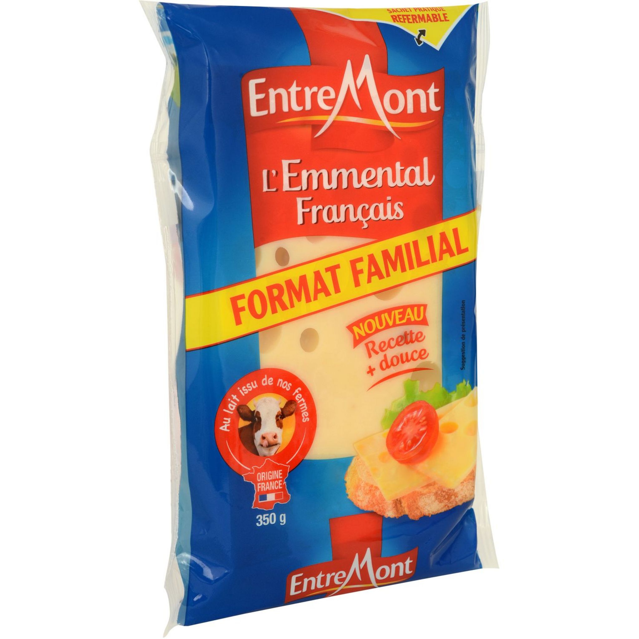 ENTREMONT Entremont emmental français 350g pas cher - Auchan.fr