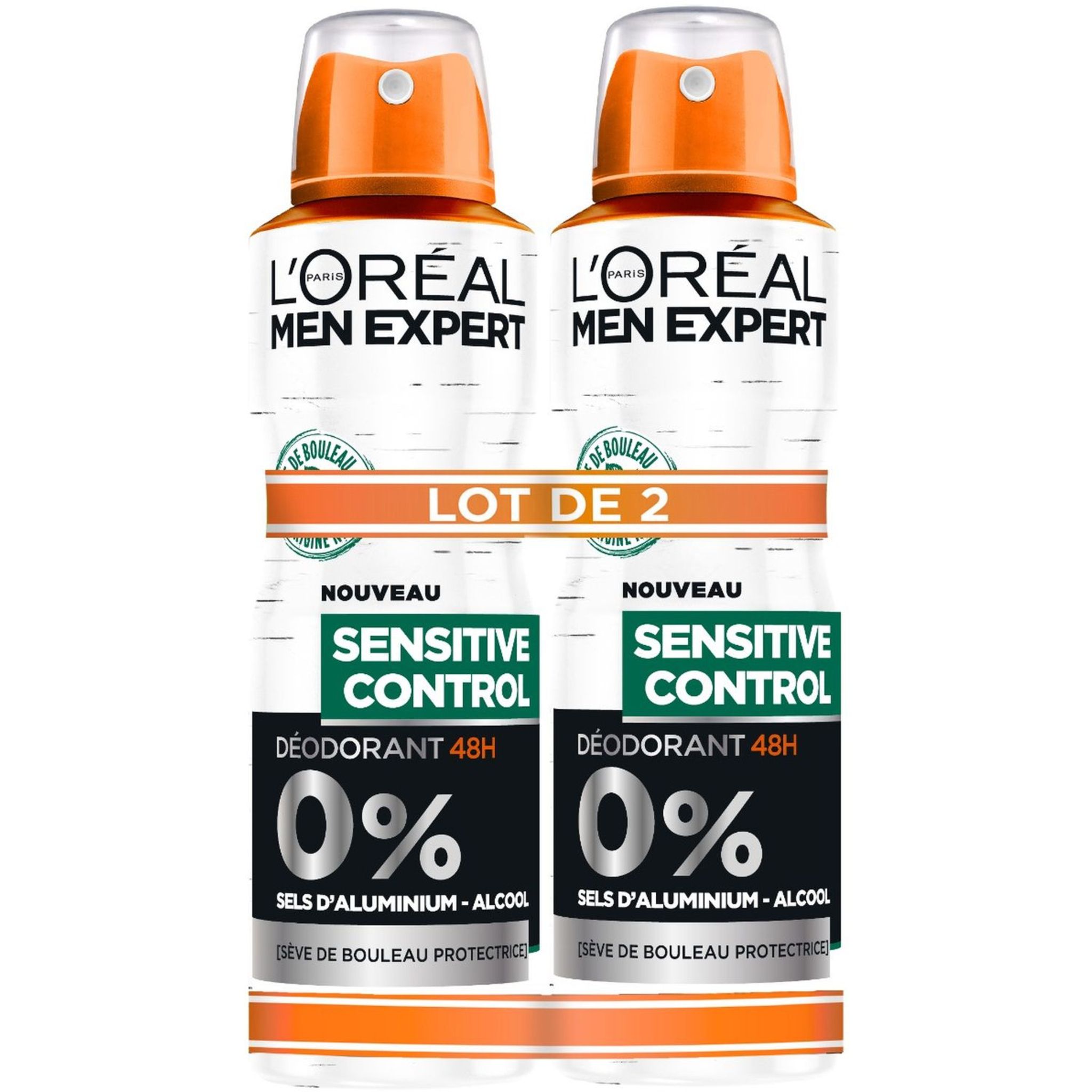L'OREAL MEN EXPERT Men expert déodorant hydra sensitive 2x200ml pas ...