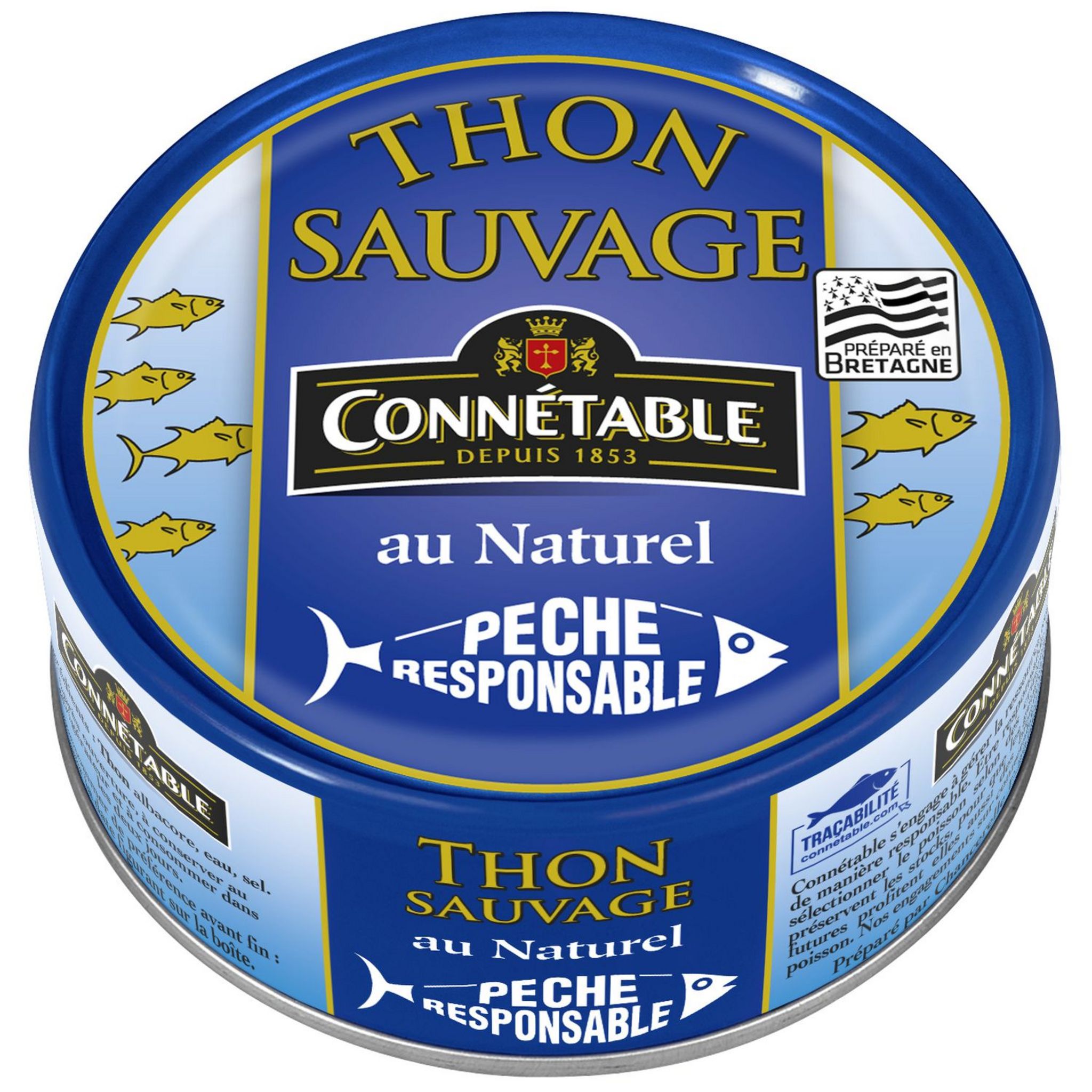 CONNETABLE Thon entier au naturel 112g pas cher - Auchan.fr