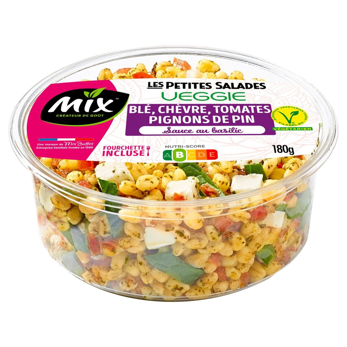 MIX BUFFET Mix Buffet salade veggie blé chèvre 180g pas cher - Auchan.fr