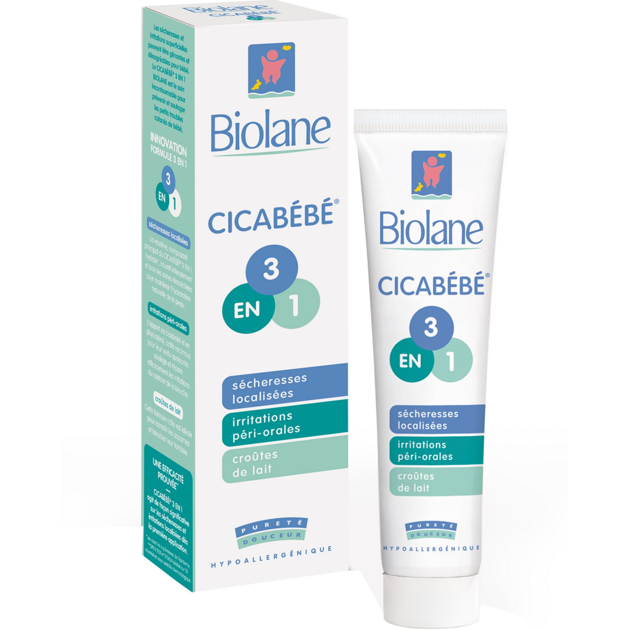 BIOLANE Crème cicatrisante 3 en 1 pour bébé 40ml pas cher - Auchan.fr