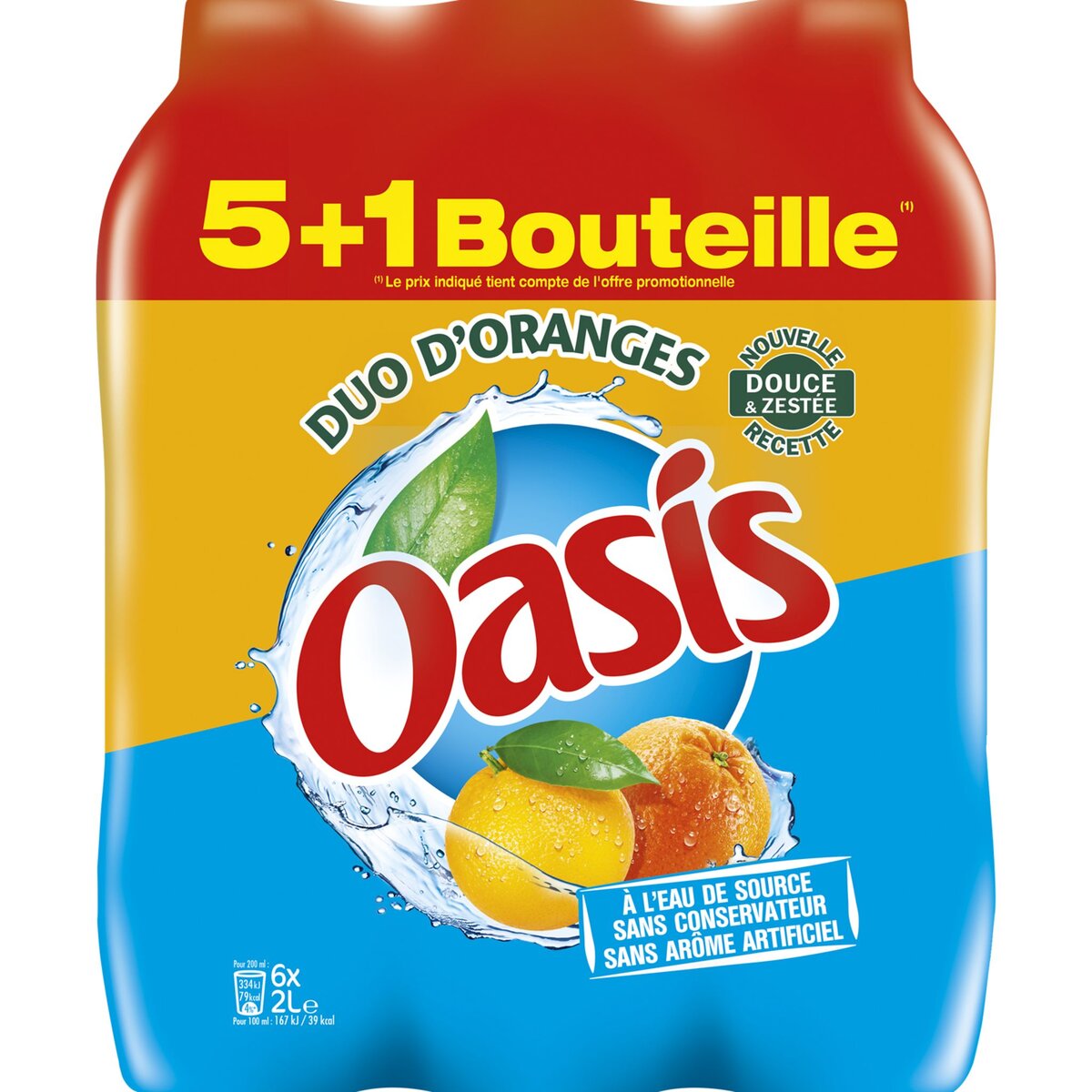 OASIS Oasis Boisson aux fruits saveur duo d'oranges 5x2l +2l offerts ...