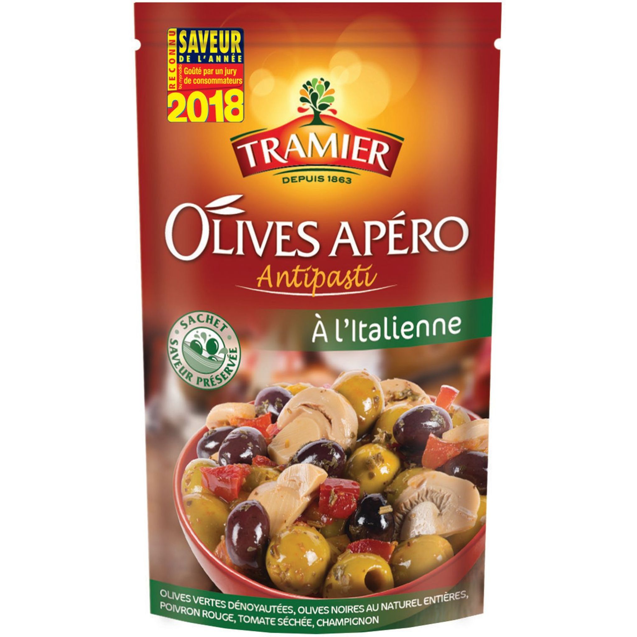 BORGES Borges olives apéro antipasti sachet 150g pas cher - Auchan.fr