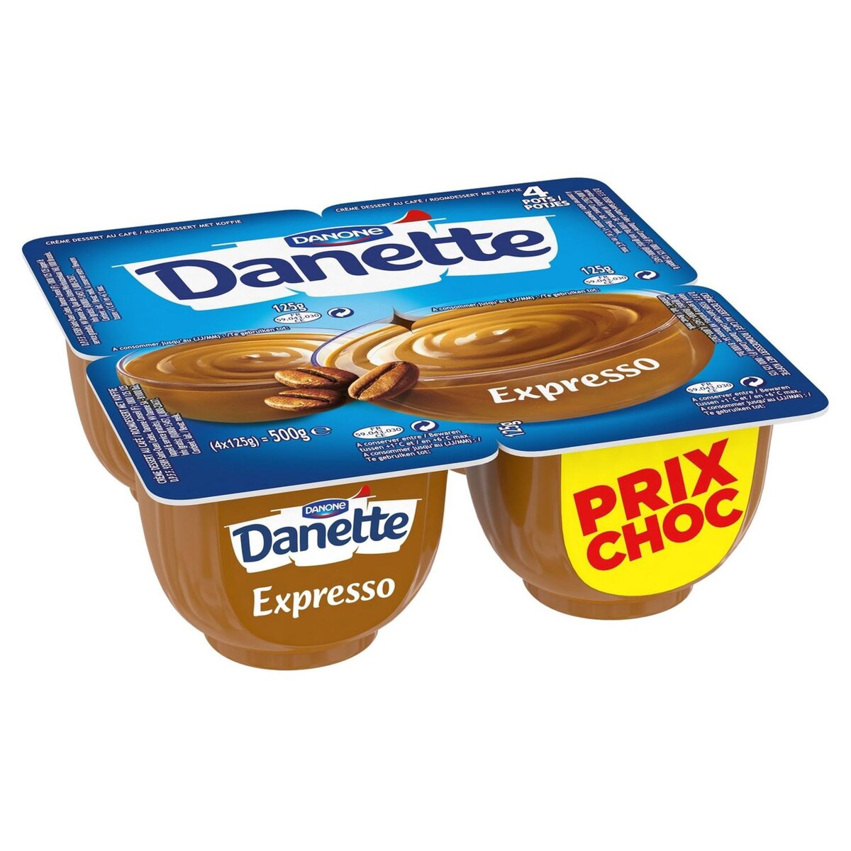 DANETTE Danette expresso 4x125g prix choc pas cher - Auchan.fr
