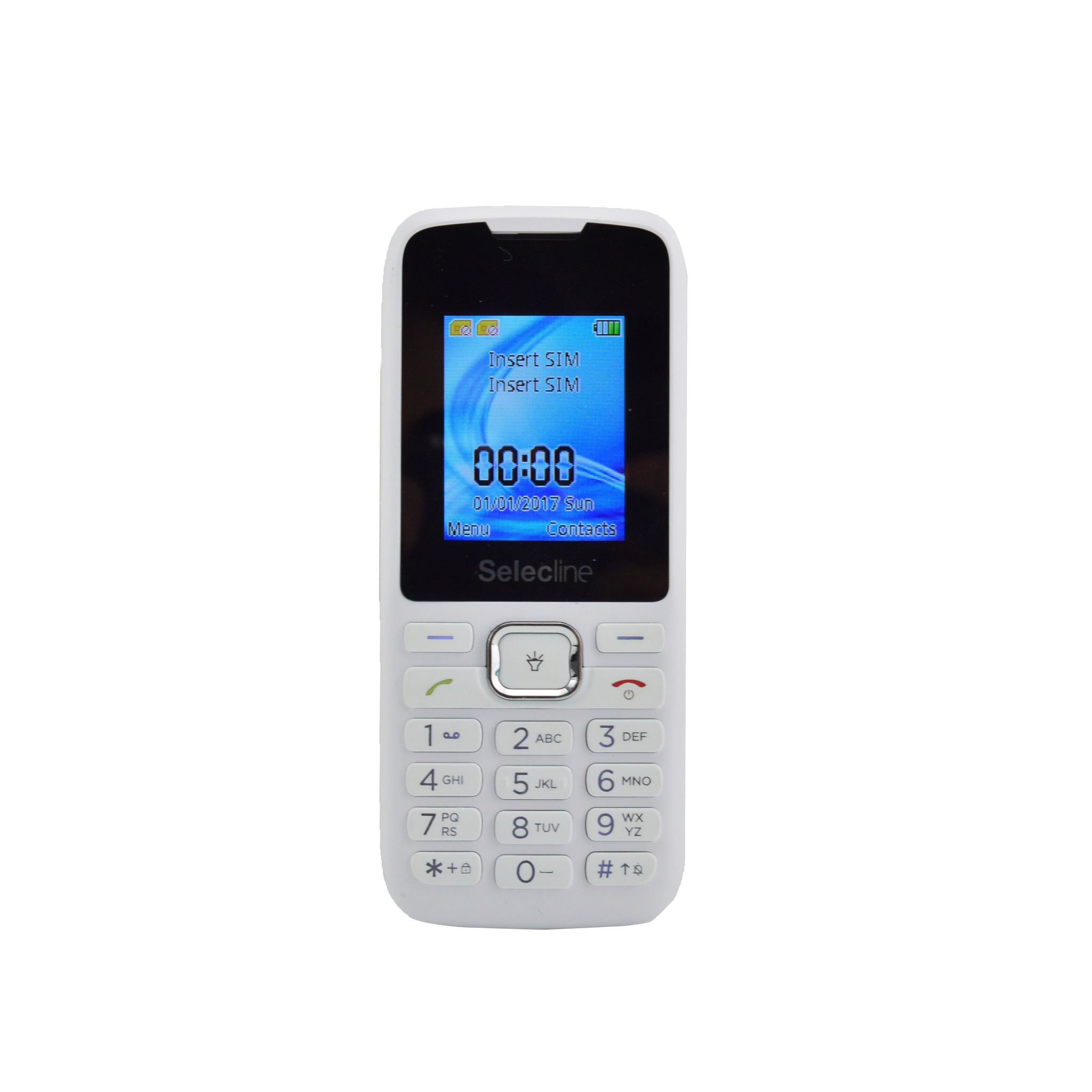 SELECLINE Téléphone mobile - Feature phone - Blanc - Double SIM pas ...