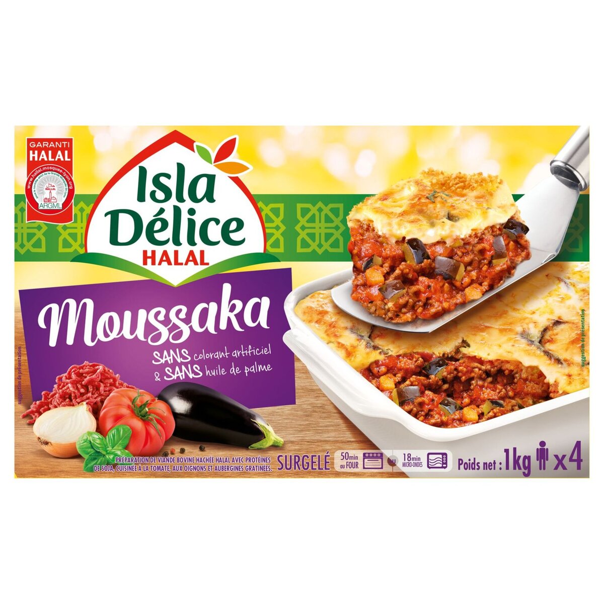 ISLA DELICE Isla Delice moussaka 1kg pas cher - Auchan.fr