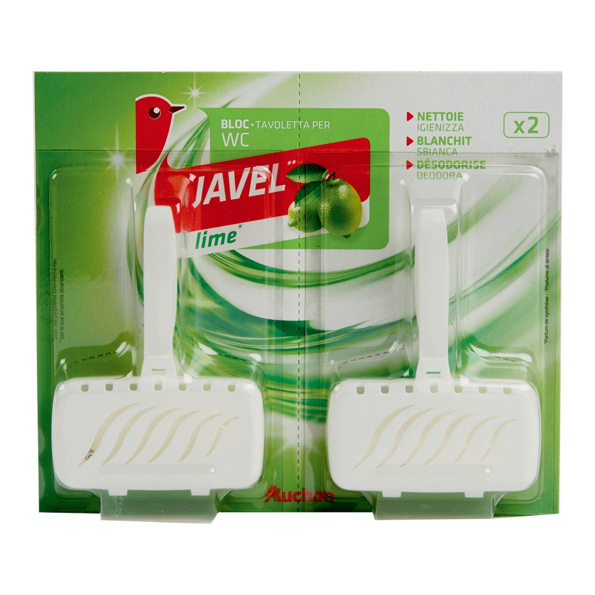 AUCHAN Blocs WC avec javel au citron 2 blocs pas cher - Auchan.fr AUCHAN Blocs WC avec javel au citron 2 blocs pas cher - Auchan.fr