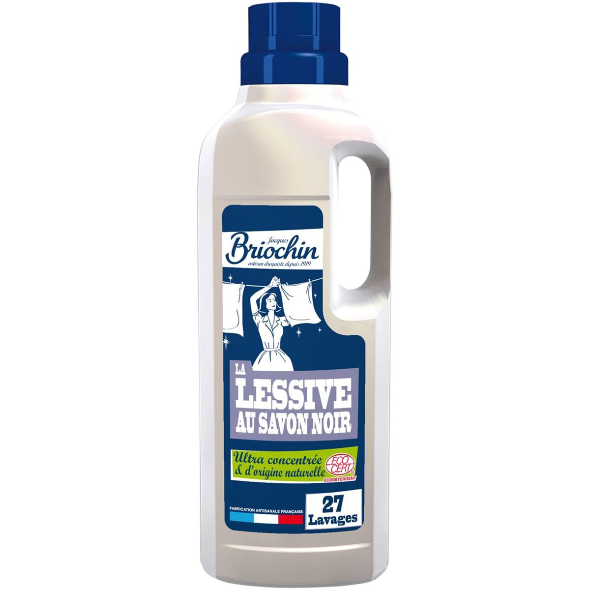 BRIOCHIN Briochin lessive liquide savon noir ultraconcentré 27lav -1l pas cher - Auchan.fr