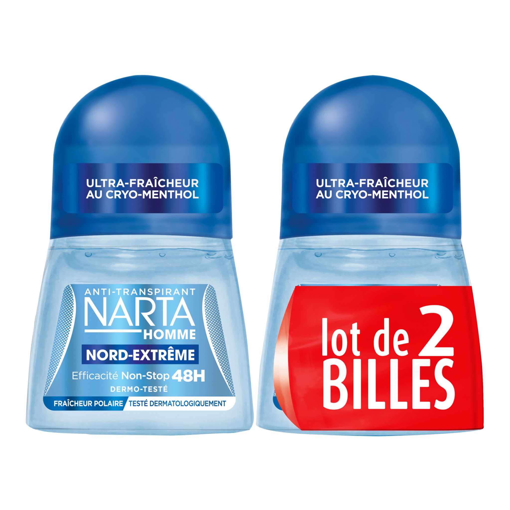 NARTA Narta déodorant homme nord extrême 2x50ml pas cher - Auchan.fr
