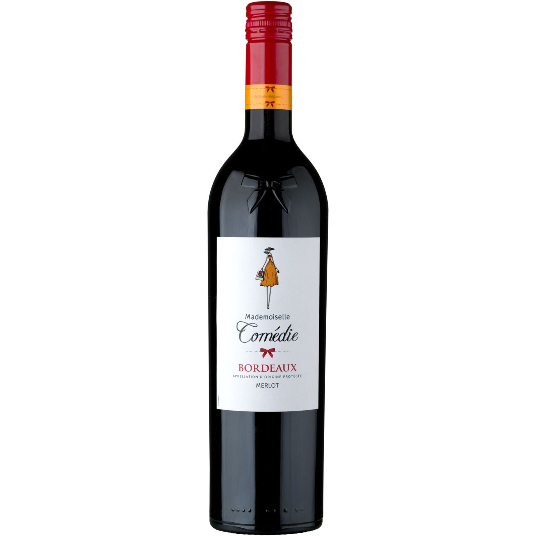 Vin rouge AOP Bordeaux Mademoiselle Comédie 75cl pas cher - Auchan.fr