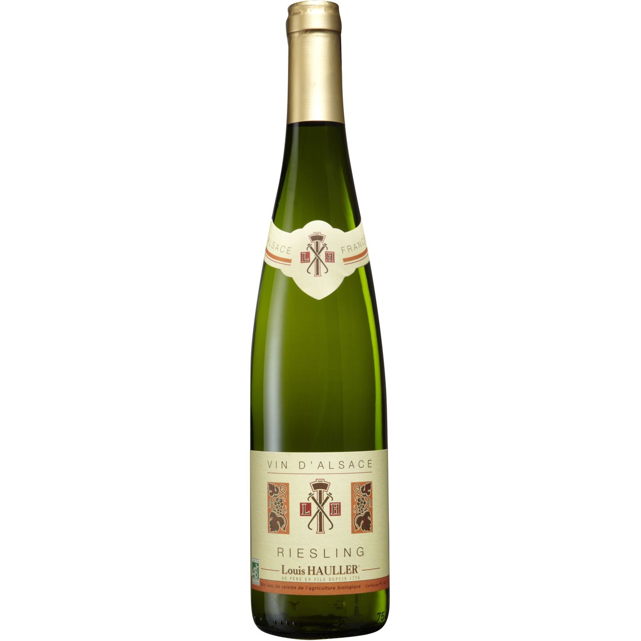 AOP Alsace Riesling bio Louis Hauller blanc 75cl pas cher - Auchan.fr