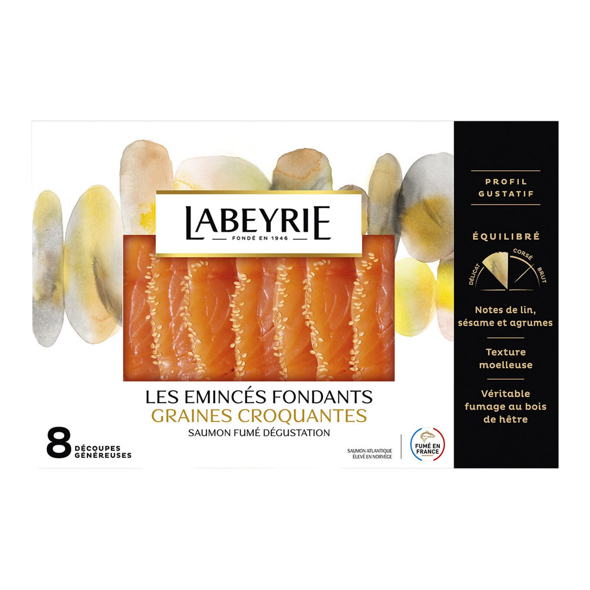 LABEYRIE Labeyrie saumon fumé de Norvège x8 -240g pas cher - Auchan.fr