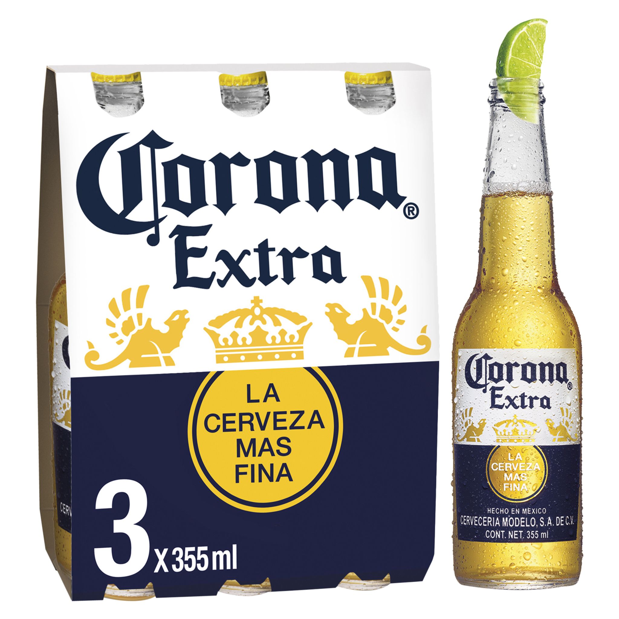 CORONA Corona Bière blonde mexicaine 4,6% bouteilles 3X35,5cl 3X35,5cl ...