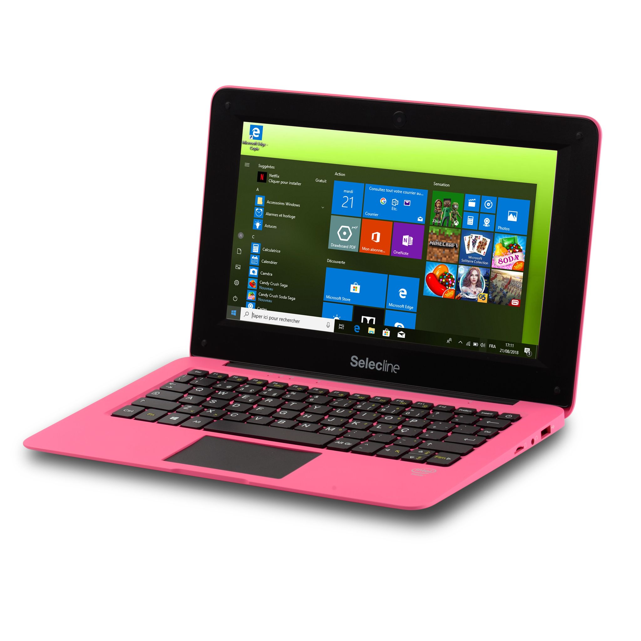 SELECLINE Ordinateur portable - Notebook 130111 - 32 Go - Rose pas cher ...