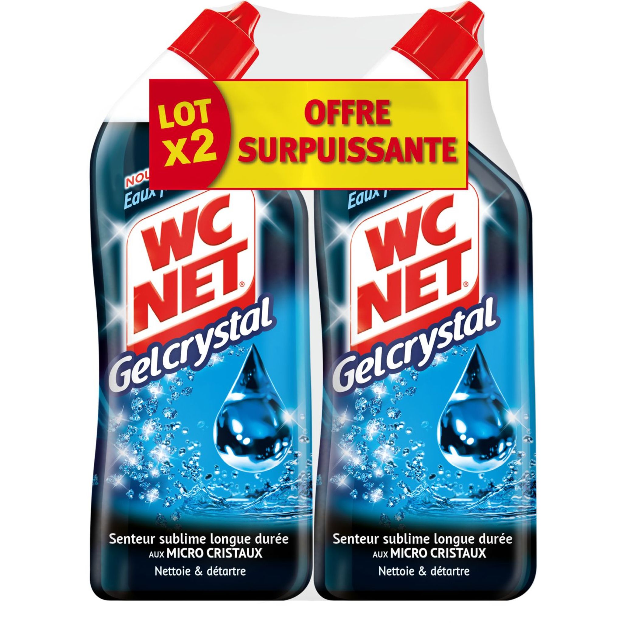 WC NET Wc Net gel crystal eau fraîche 2x750ml pas cher - Auchan.fr