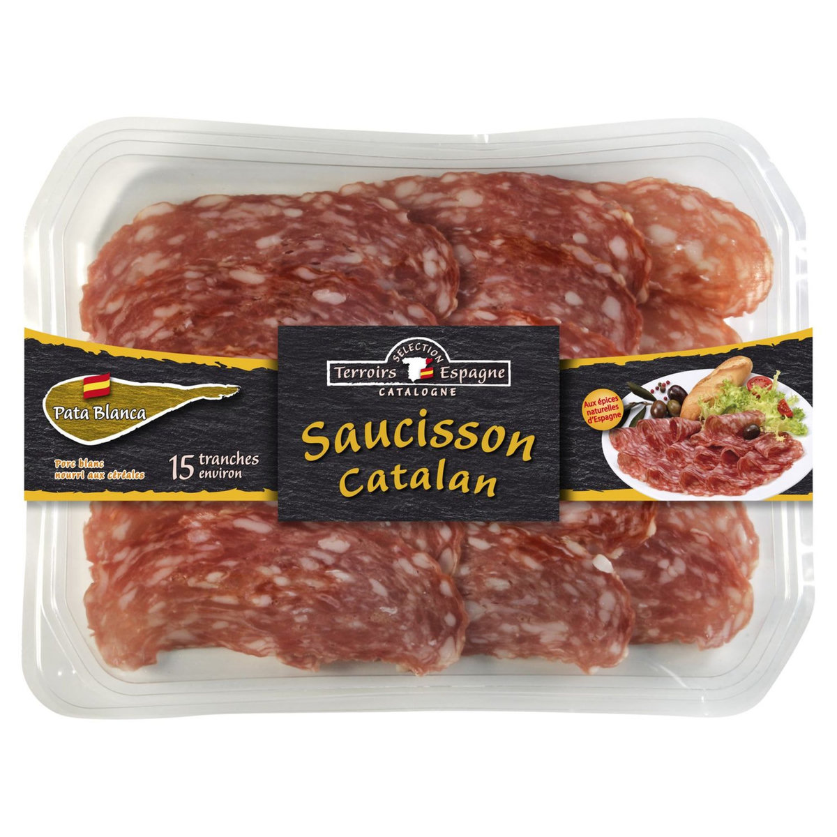 AUCHAN Le Charcutier saucisson catalan 100g pas cher - Auchan.fr