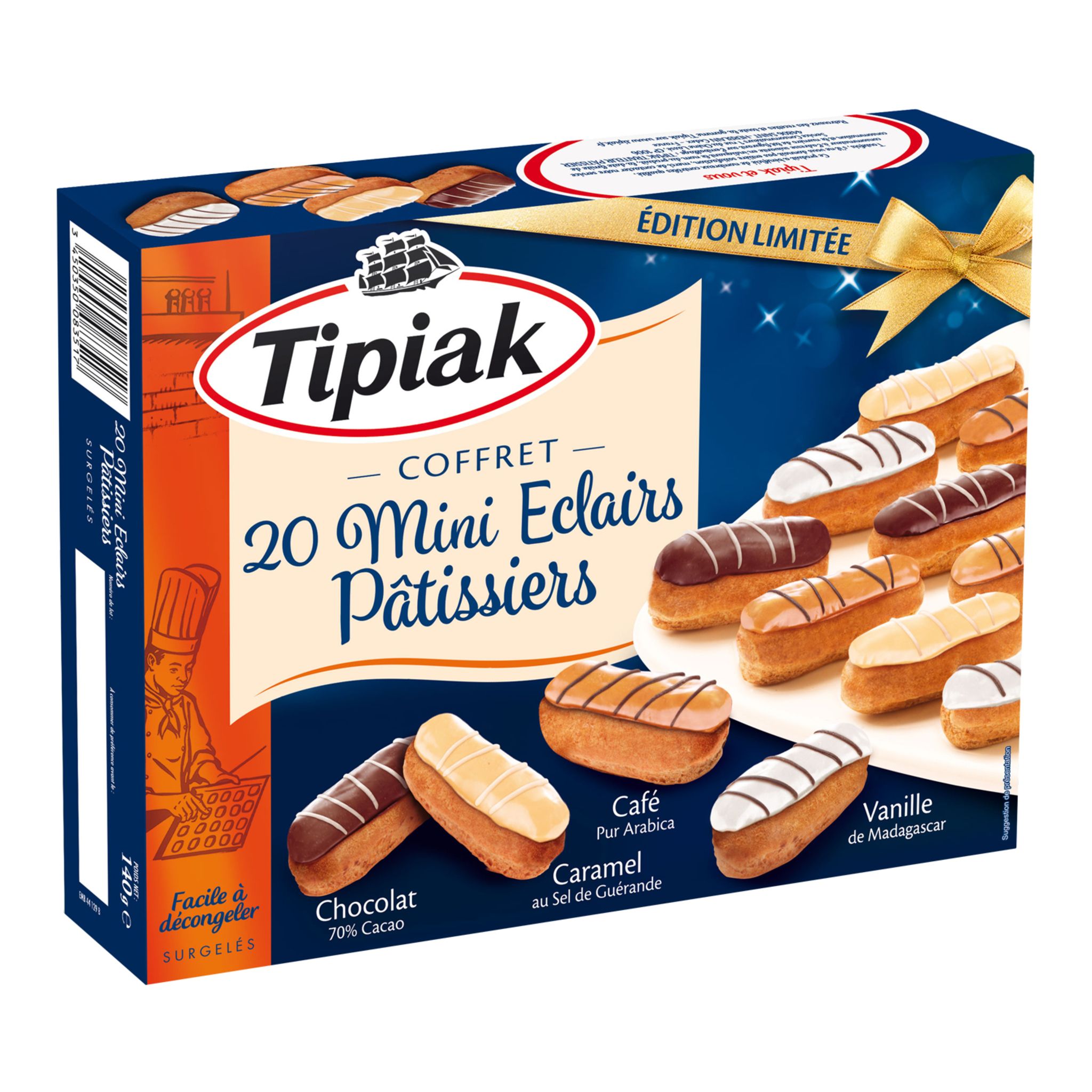 TIPIAK Tipiak Mini éclairs 140g 20 pièces 140g pas cher - Auchan.fr