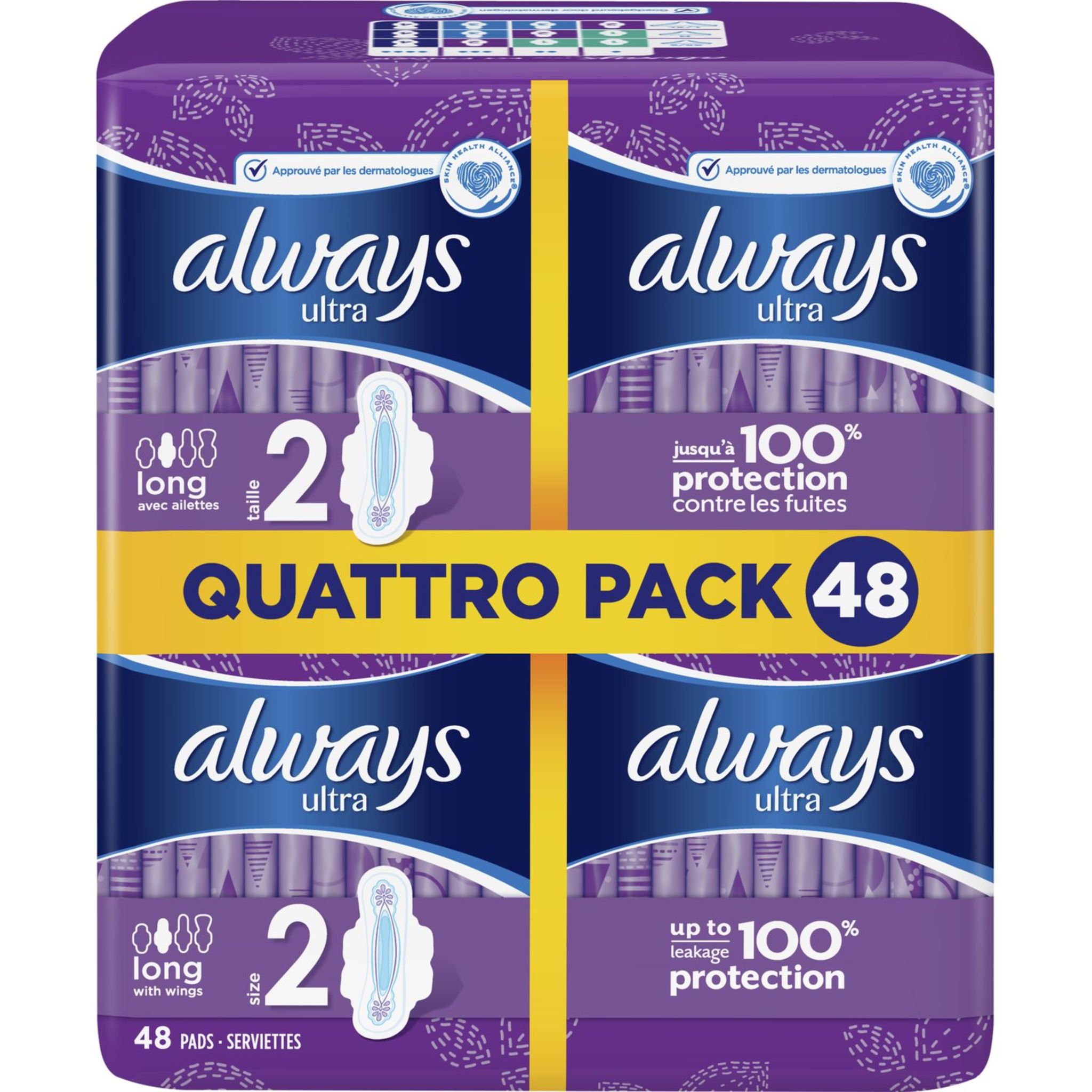 ALWAYS Always ultra long plus 4x12 pas cher - Auchan.fr