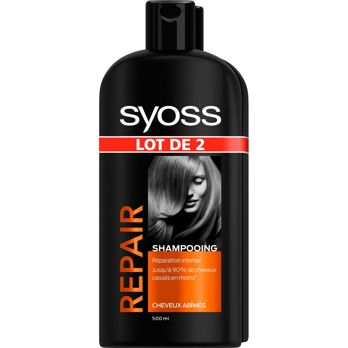 SYOSS Shampooing repair cheveux abîmés 2x500ml pas cher - Auchan.fr