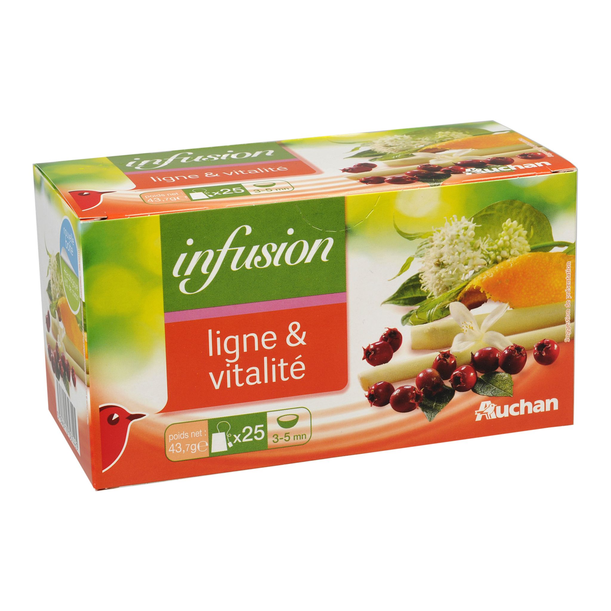 AUCHAN Auchan infusion citronelle orange sachet x25 -43,7g pas cher ...