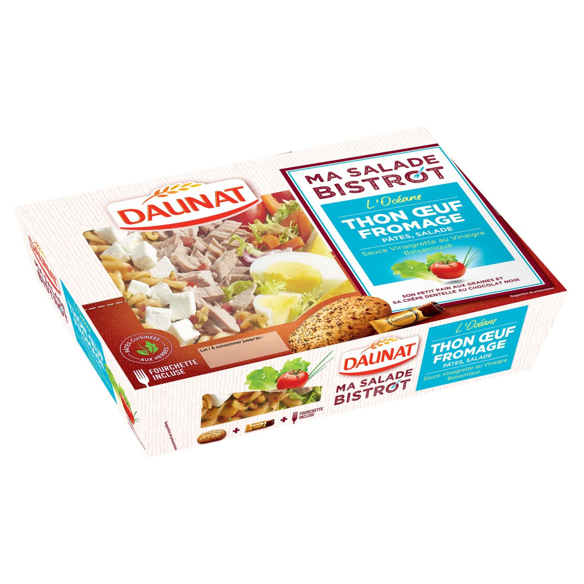 DAUNAT Daunat salade bistrot thon fromage 320g pas cher - Auchan.fr