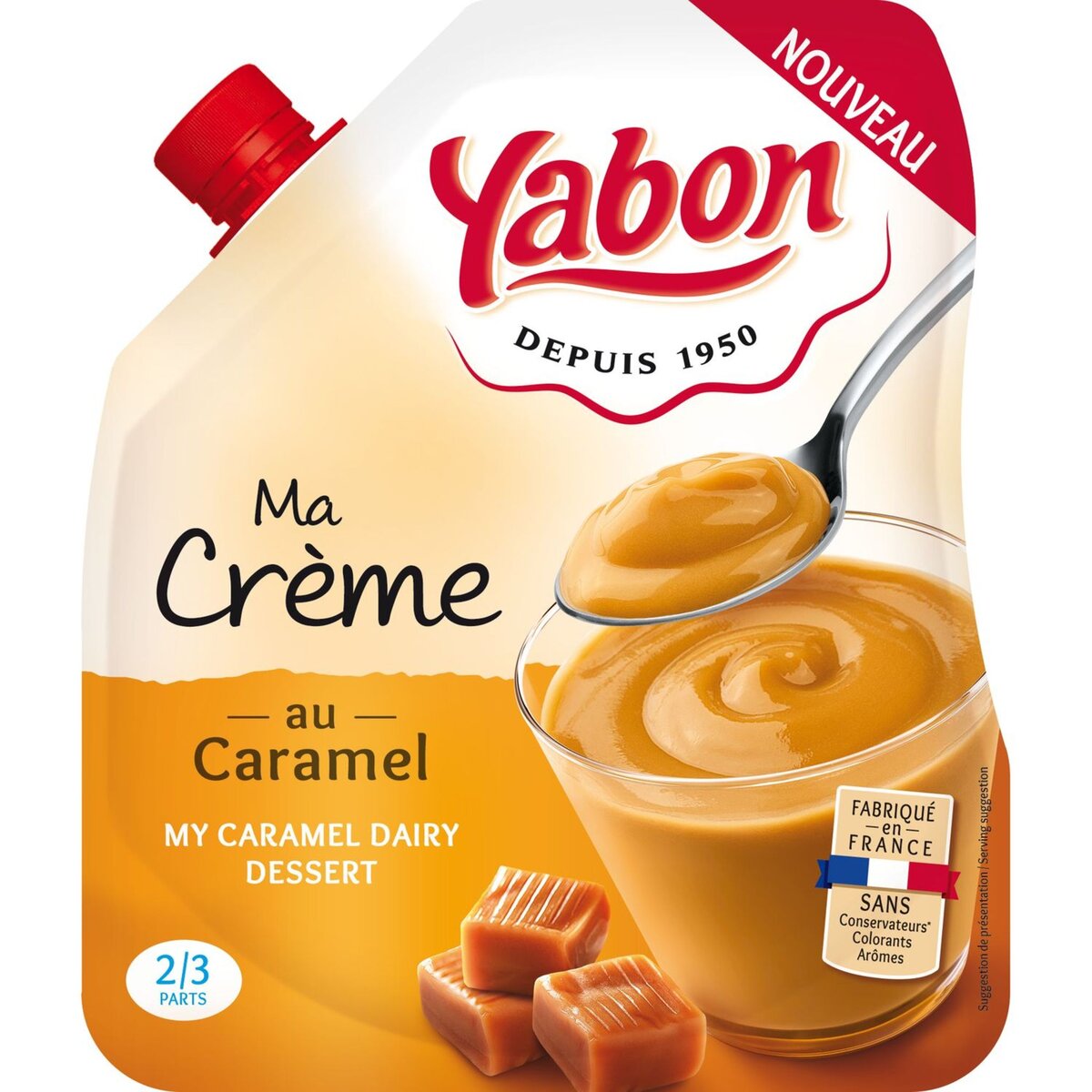 YABON Yabon crème dessert caramel 350g pas cher - Auchan.fr