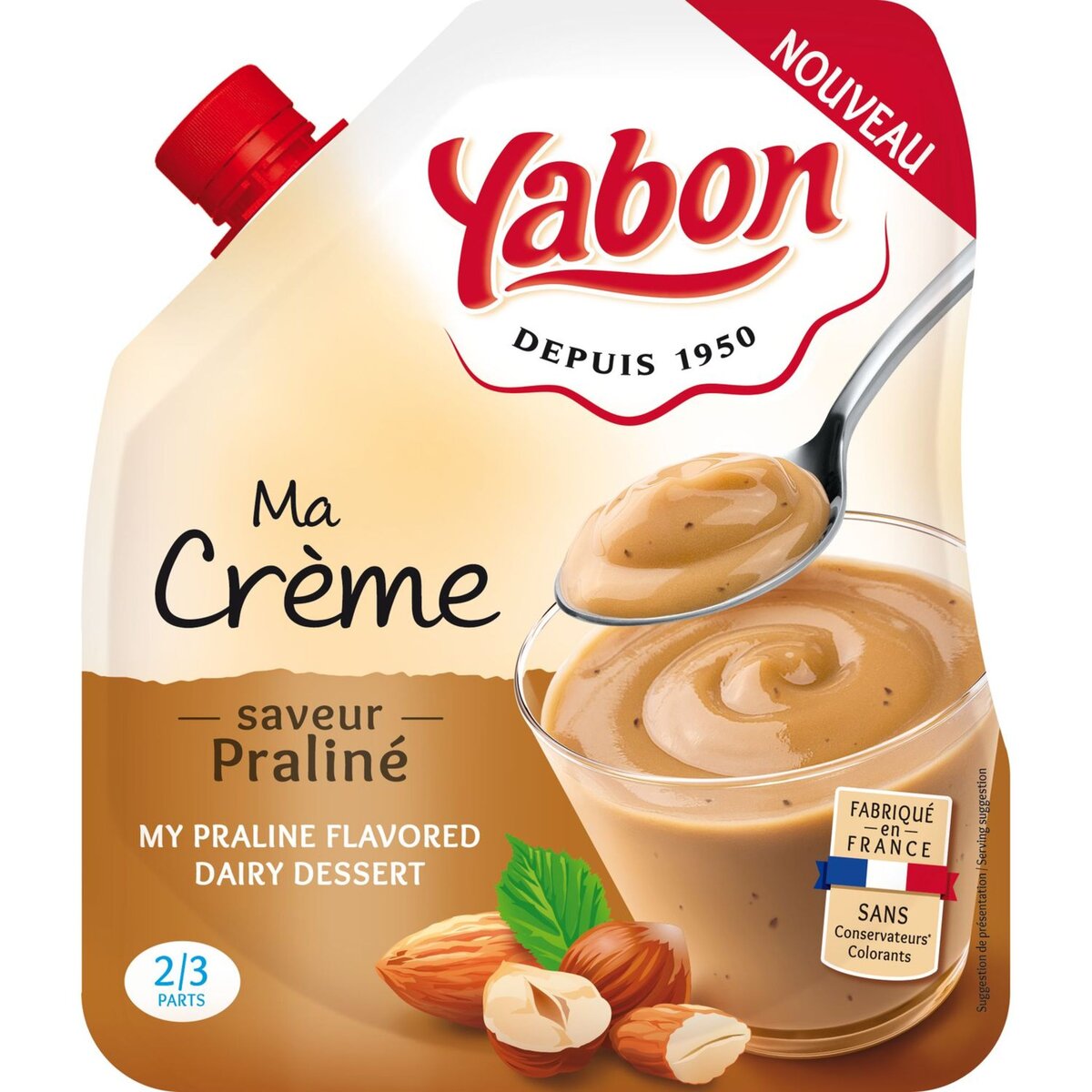 YABON Yabon crème dessert praliné 350g pas cher - Auchan.fr